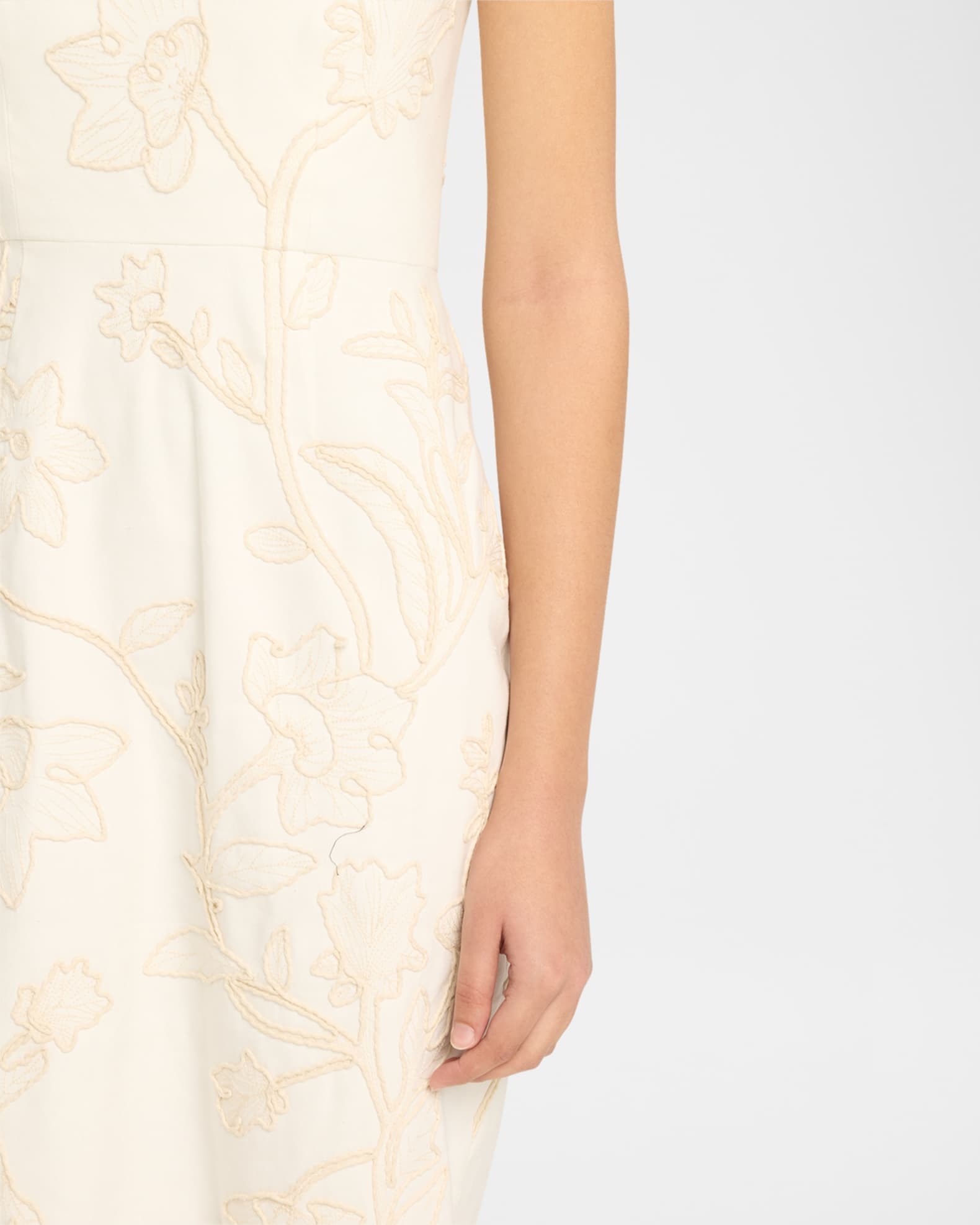 Veronica Beard Netia Strapless Embroidered Dress | Neiman Marcus