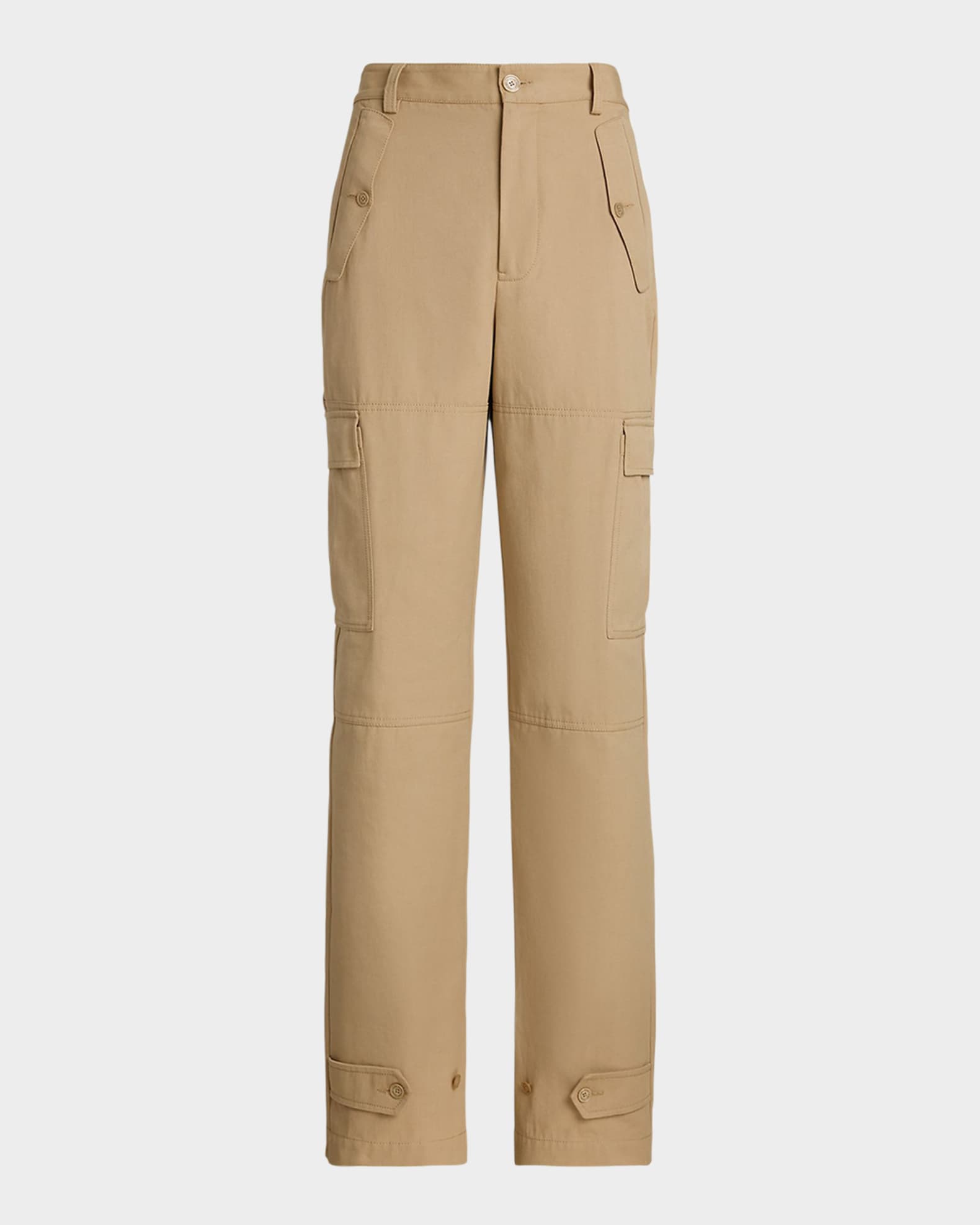 Ralph Lauren Collection Gentry Soft Cotton Canvas Straight-Leg Cargo ...