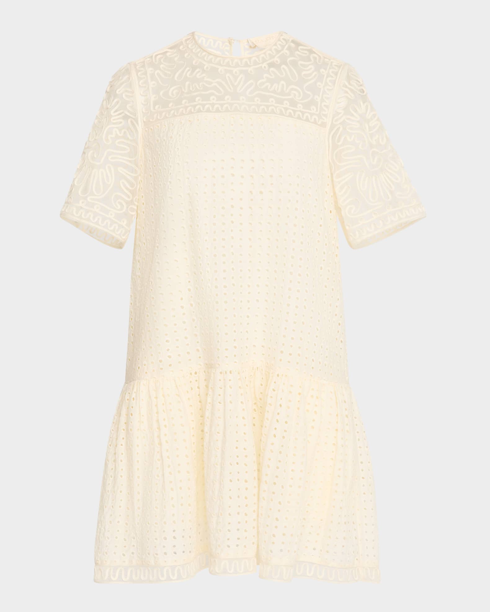 Ulla Johnson Gabi Embroidered Mini Dress | Neiman Marcus