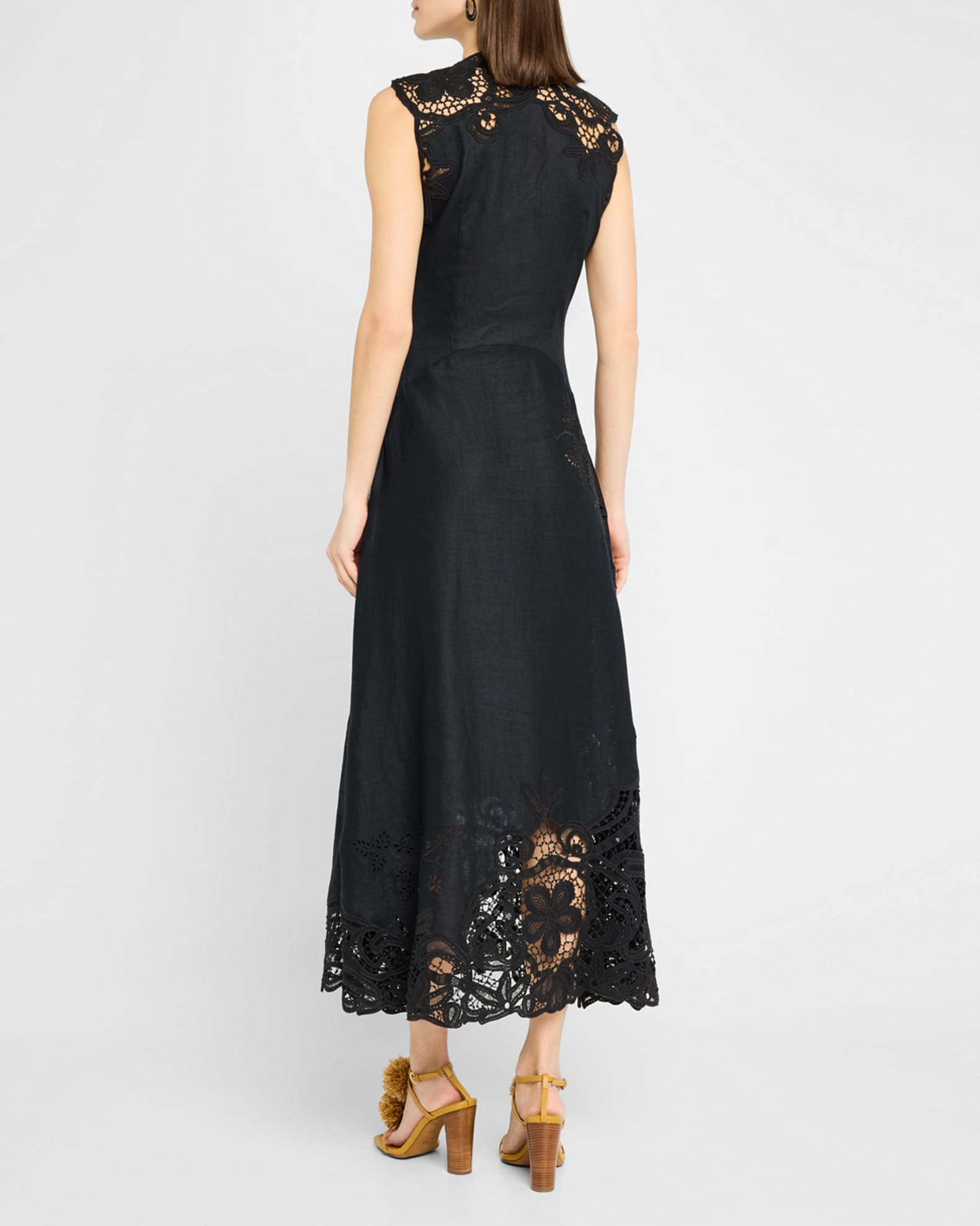 Ulla Johnson Olivette Embroidered Midi Dress | Neiman Marcus
