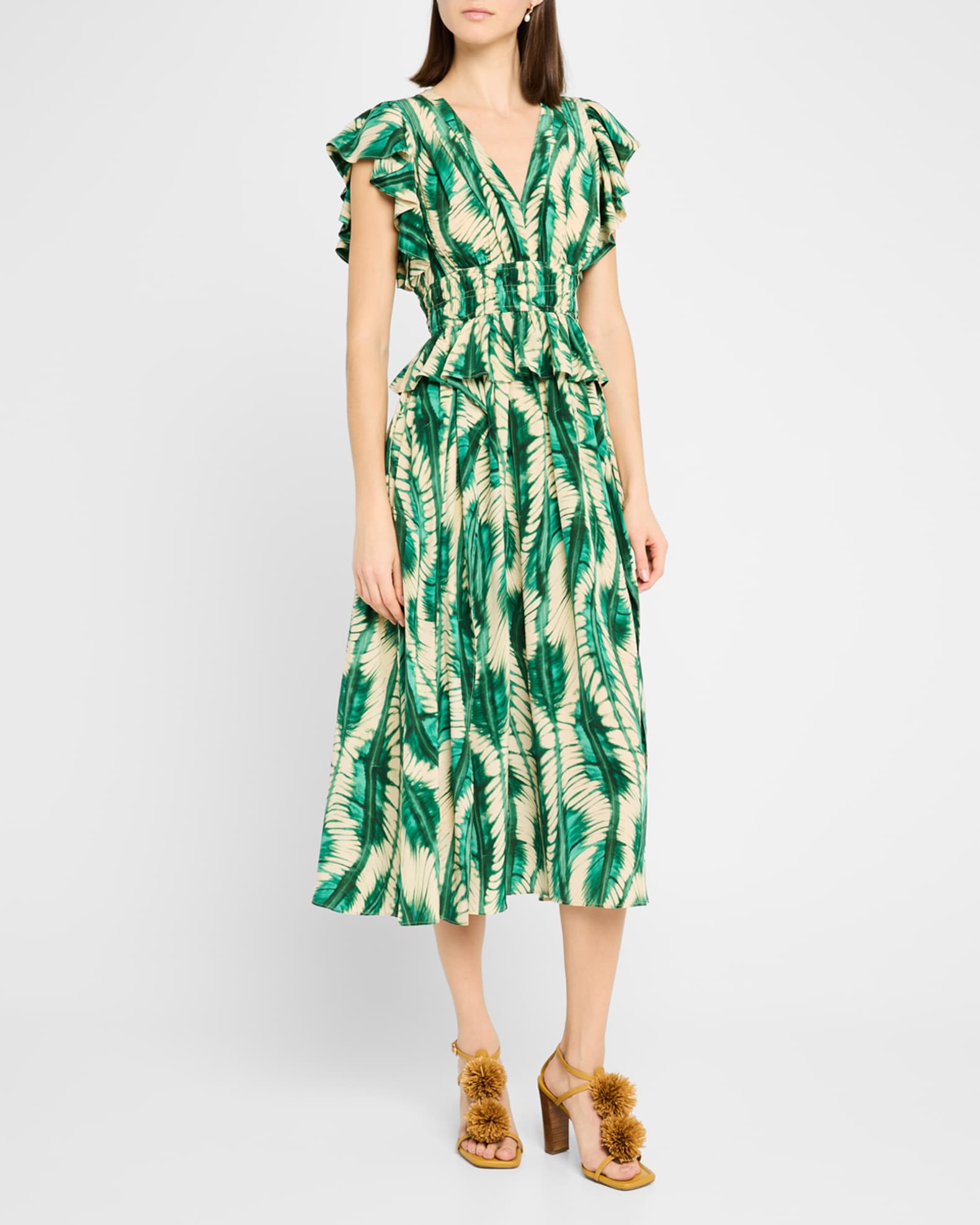 Ulla Johnson Brielle Midi Dress | Neiman Marcus