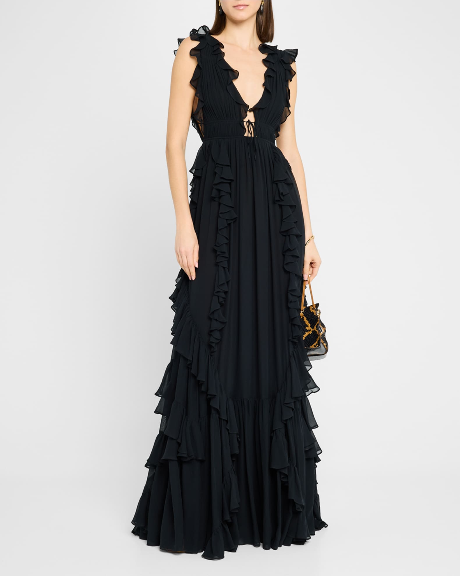 Ulla Johnson Florella Ruffled Silk Gown | Neiman Marcus