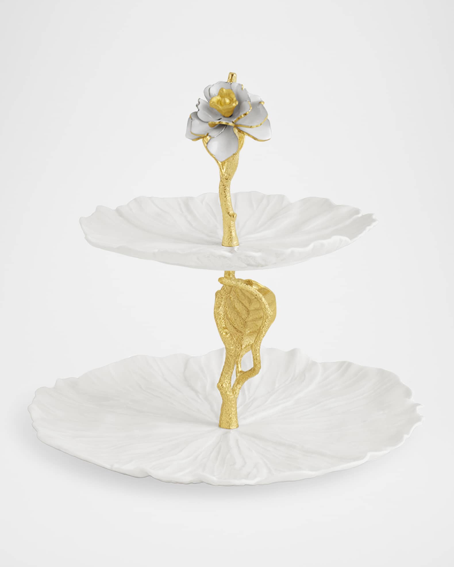 Michael Aram Gardenia 2-Tier Etagere | Neiman Marcus