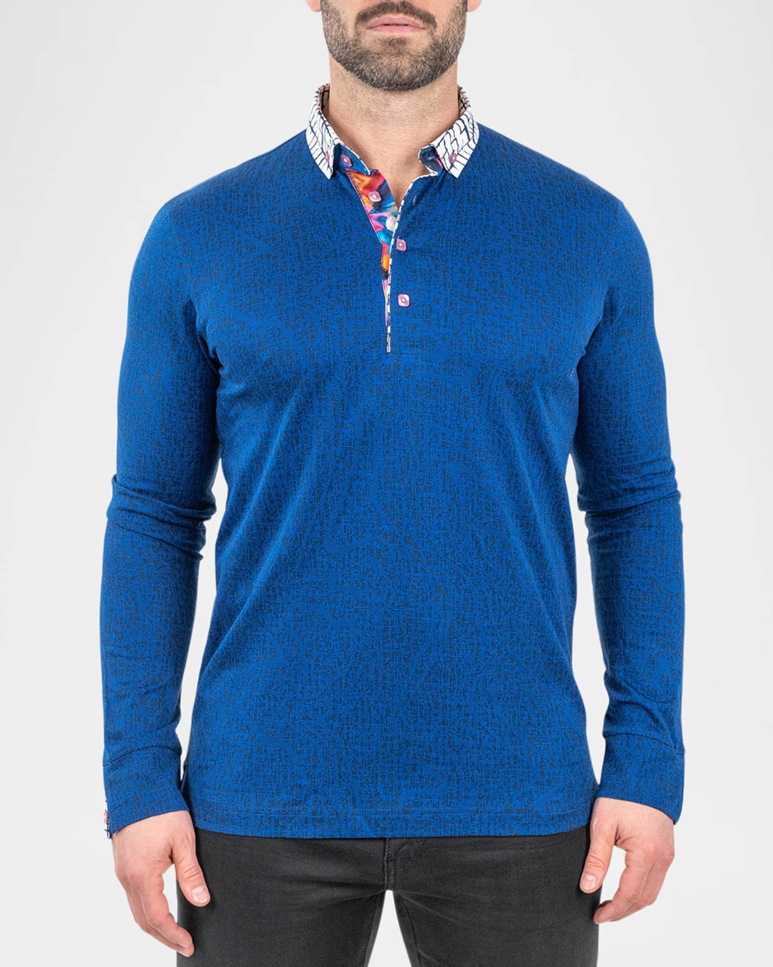 Maceoo Men's Newton Drip Polo Shirt | Neiman Marcus