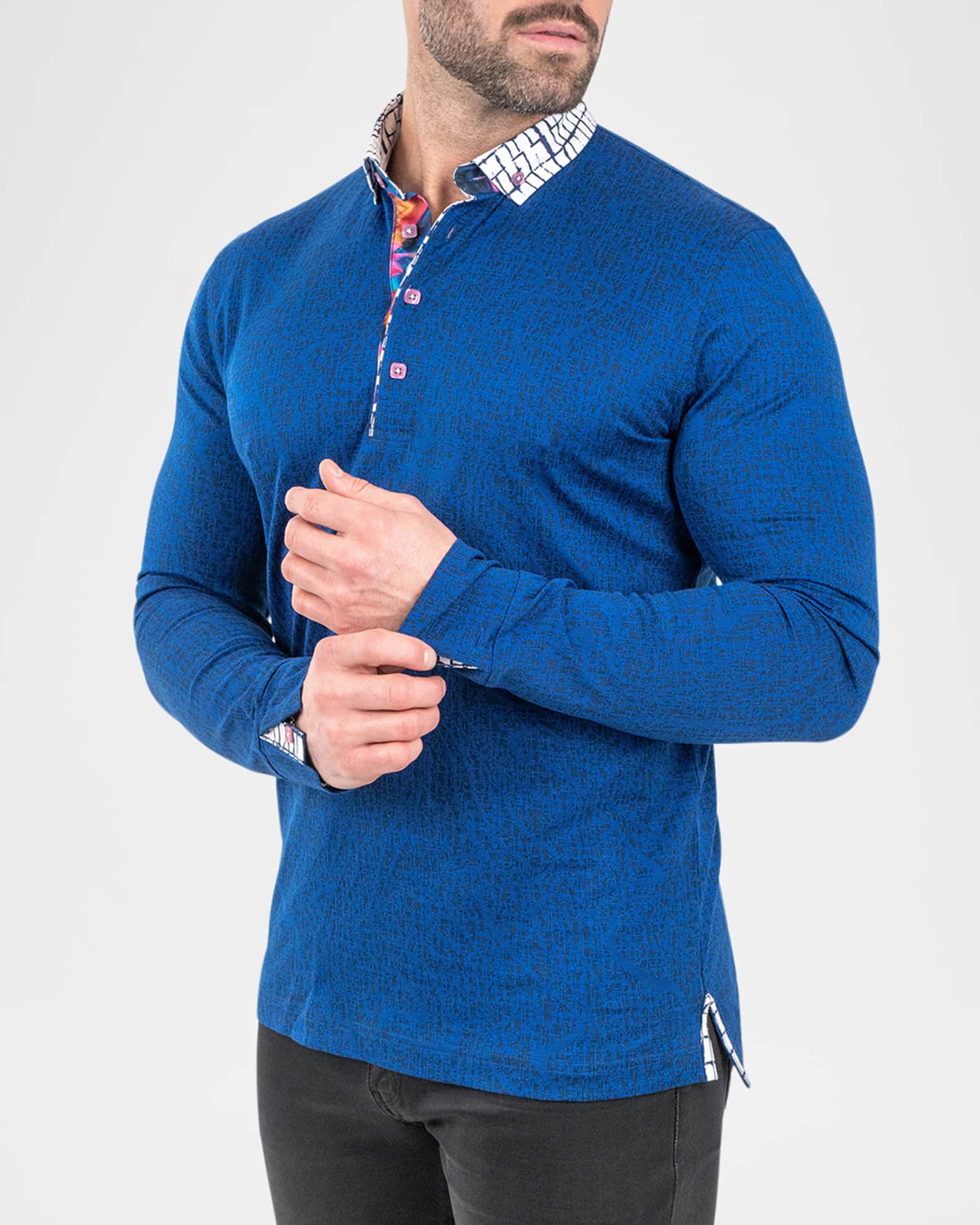 Maceoo Men's Newton Drip Polo Shirt | Neiman Marcus