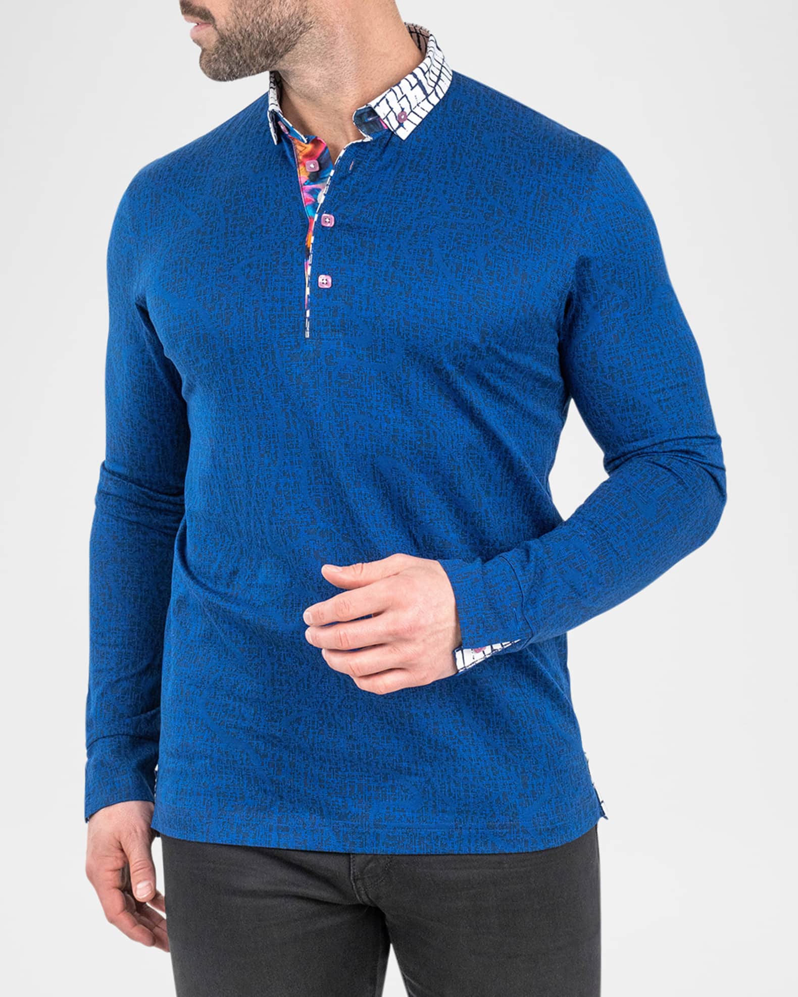 Maceoo Men's Newton Drip Polo Shirt | Neiman Marcus