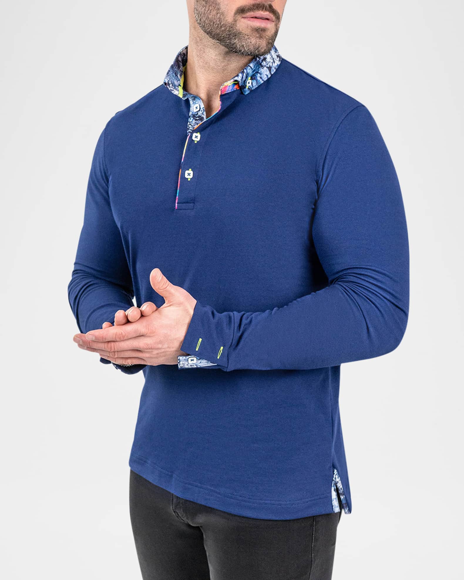 Maceoo Men's Newton Crypt Polo Shirt | Neiman Marcus