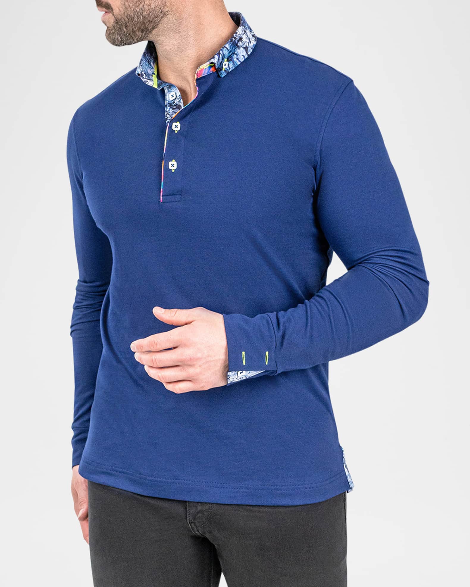 Maceoo Men's Newton Crypt Polo Shirt | Neiman Marcus