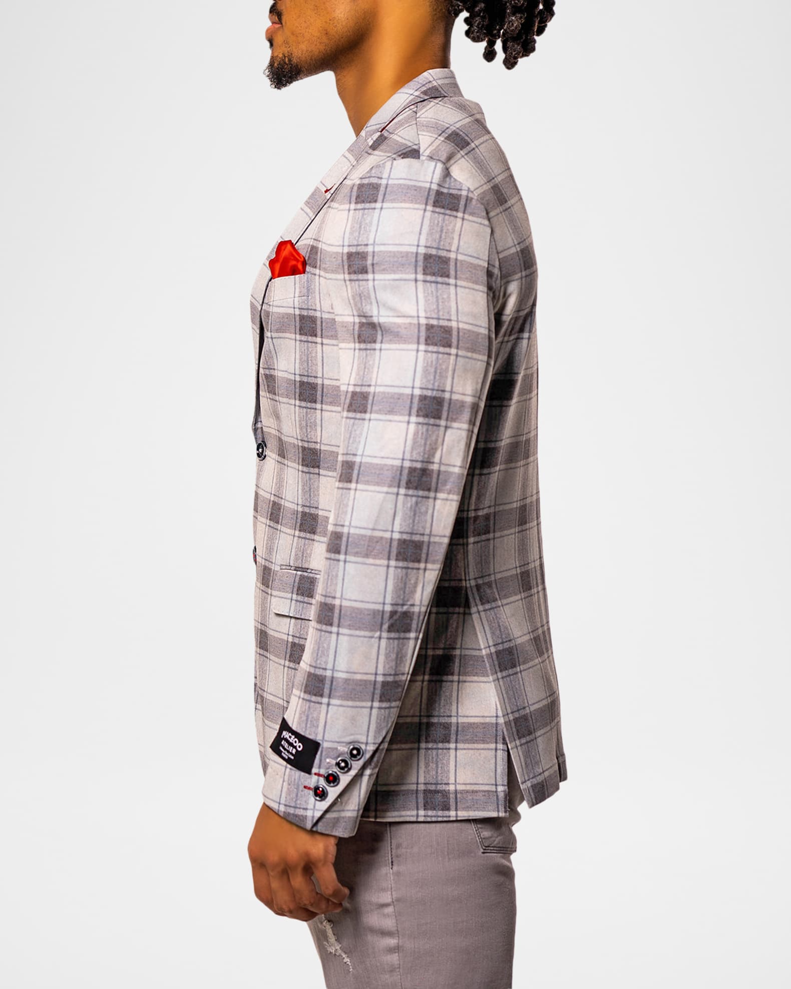 Maceoo Men's Descartes Brooksy Plaid Unconstructed Blazer | Neiman Marcus