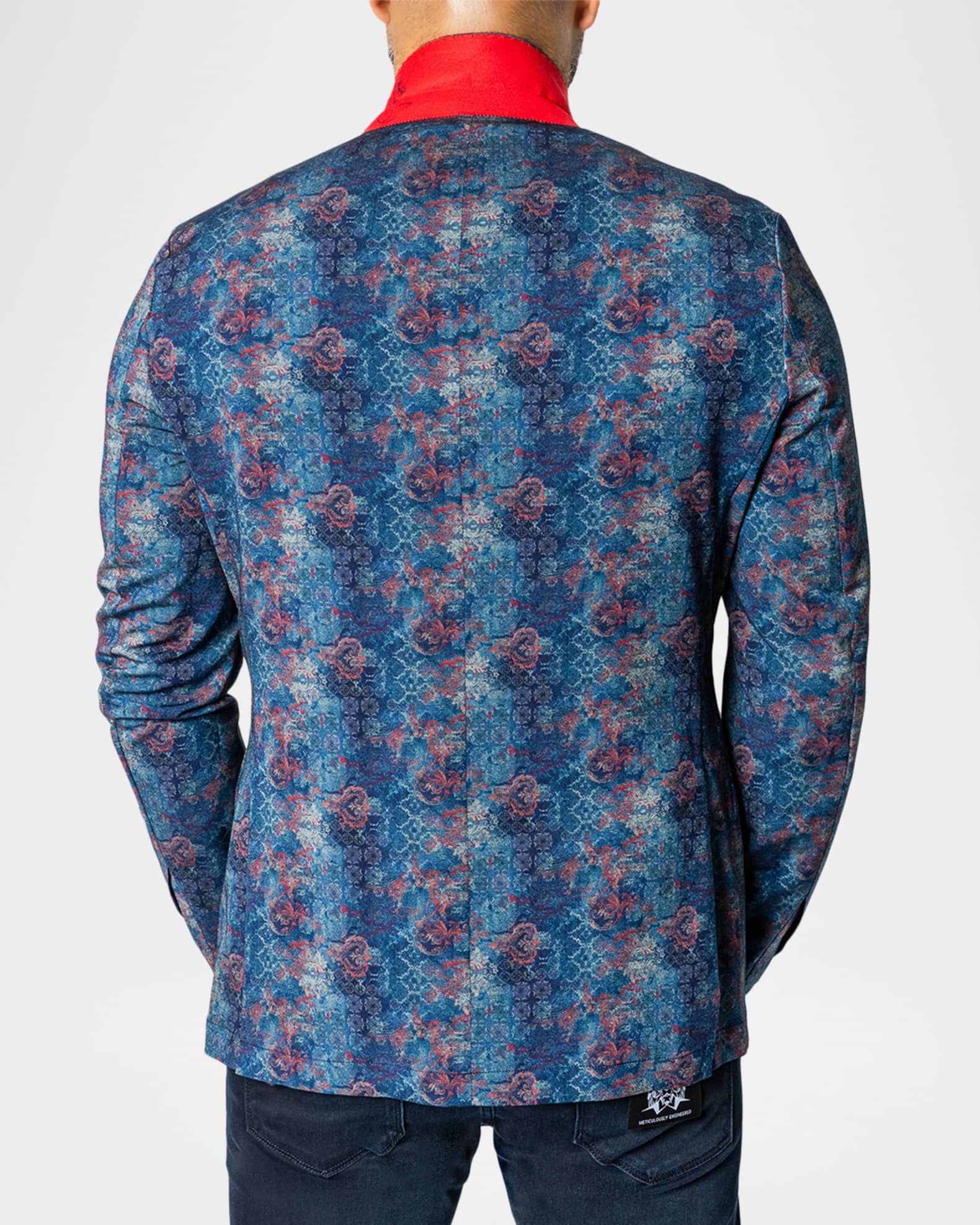 Maceoo Men's Descartes Damask Unconstructed Blazer | Neiman Marcus