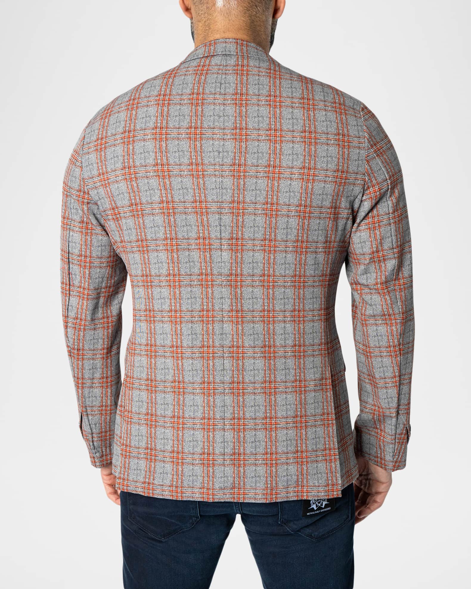 Maceoo Men's Descartes Spanish Plaid Unconstructed Blazer | Neiman Marcus