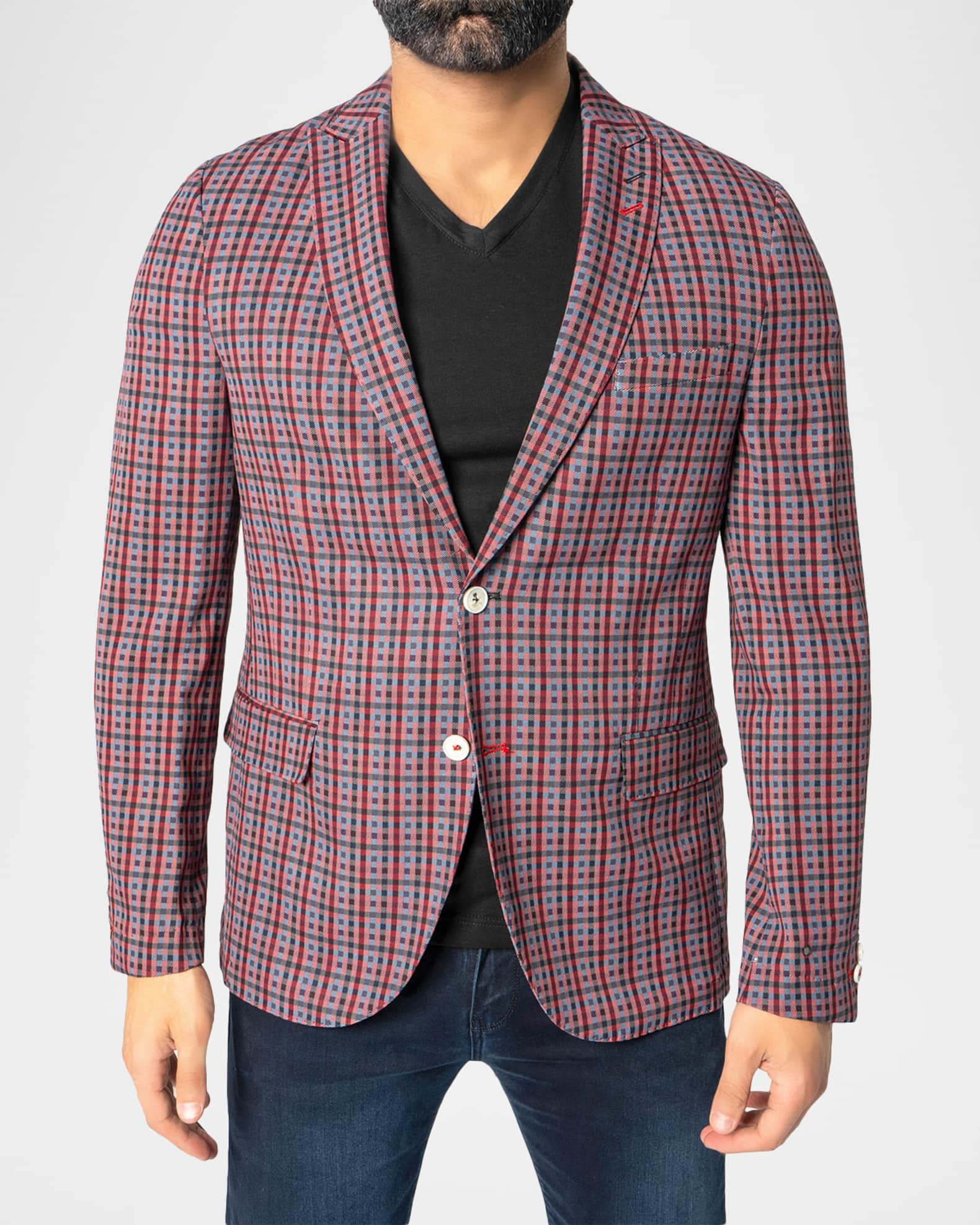 Maceoo Men's Descartes Scottish Unconstructed Blazer | Neiman Marcus