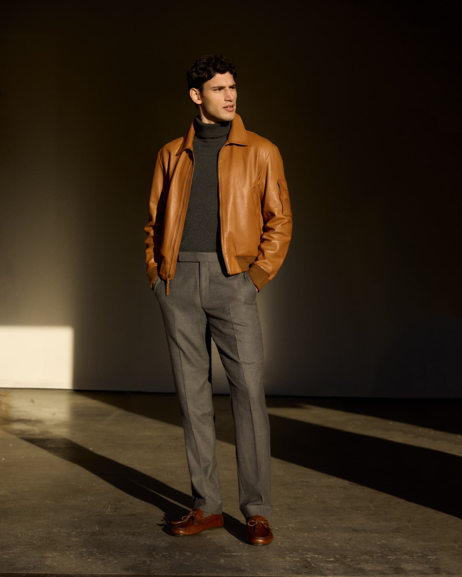 Ralph Lauren Purple Label Men's Gregory Worsted Flannel Pants | Neiman ...