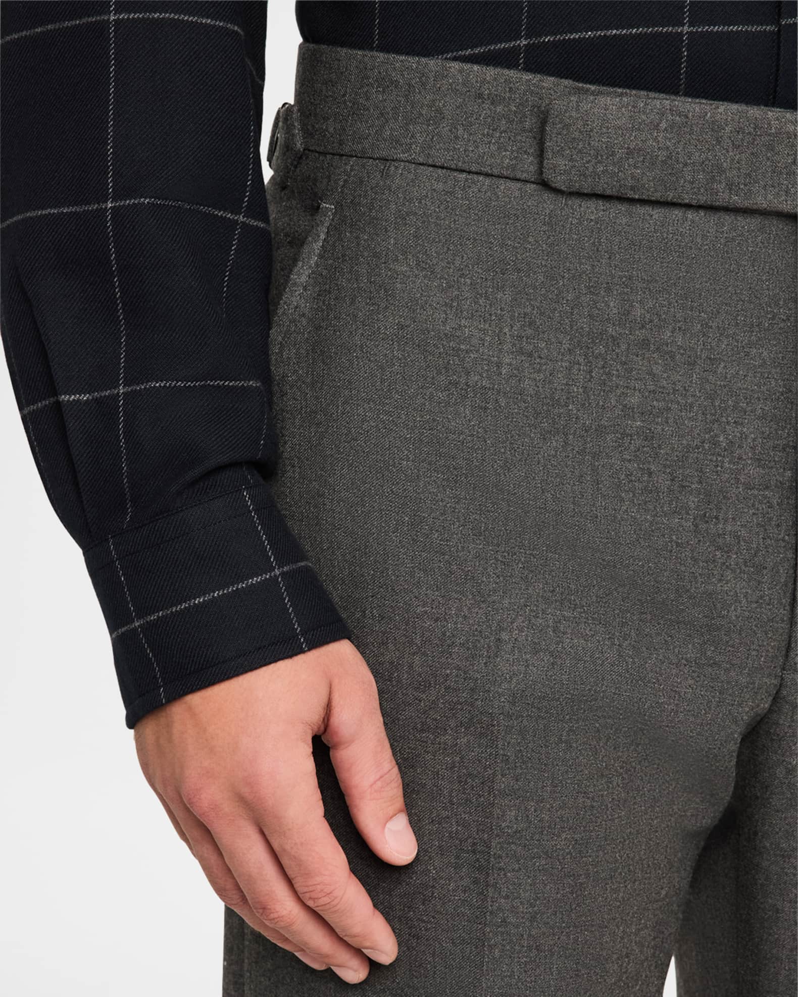 Ralph Lauren Purple Label Men's Gregory Worsted Flannel Pants | Neiman ...