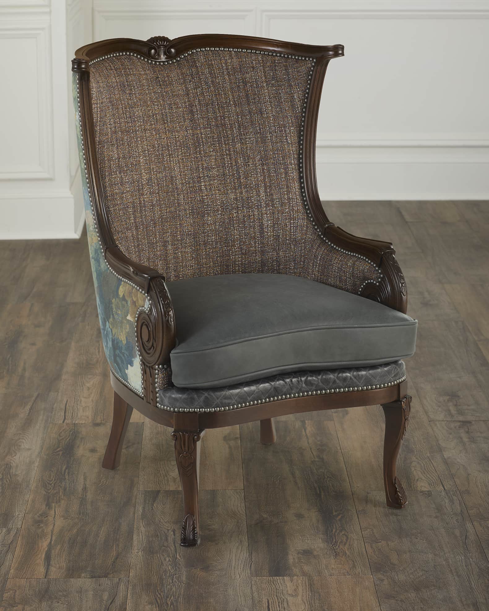Massoud Parker Wing Chair | Neiman Marcus