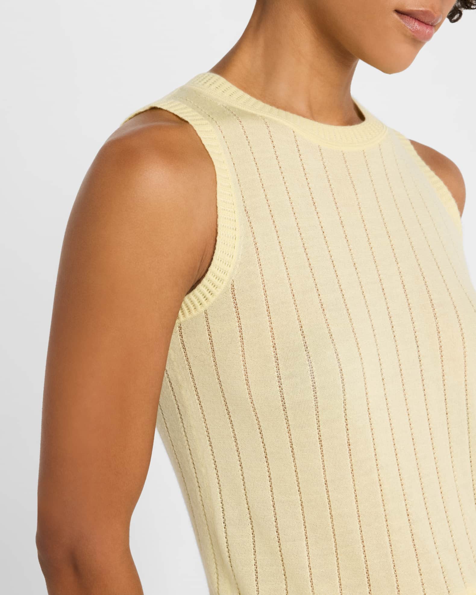 Adam Lippes Pointelle Silk Shell | Neiman Marcus