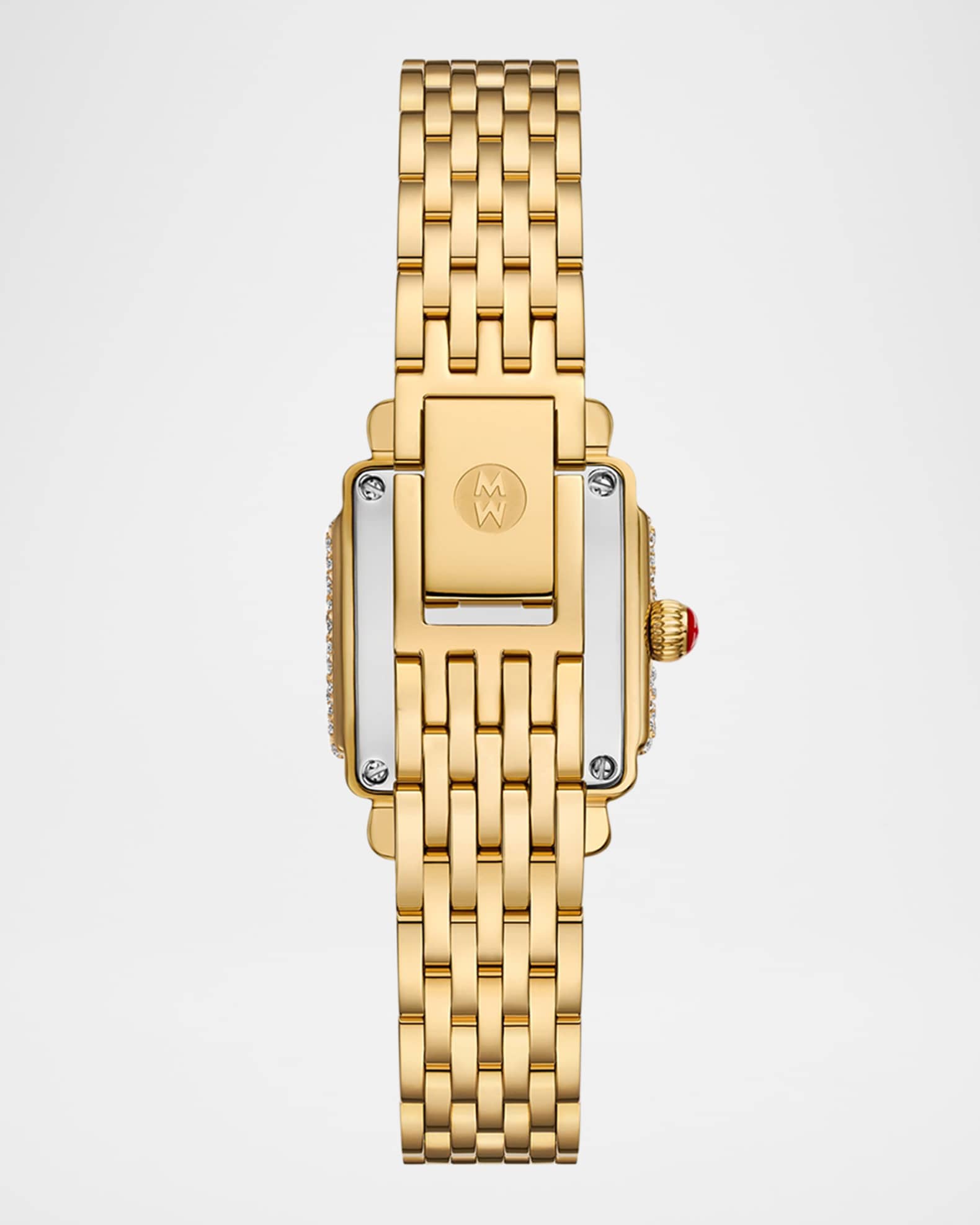 MICHELE Deco Madison Mini 18K Yellow Gold-Plated Stainless Steel ...