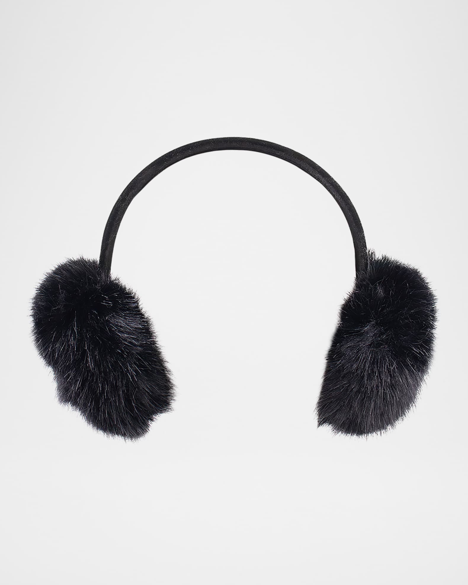 Surell Accessories Faux Fur Earmuffs W/ Velvet Band | Neiman Marcus