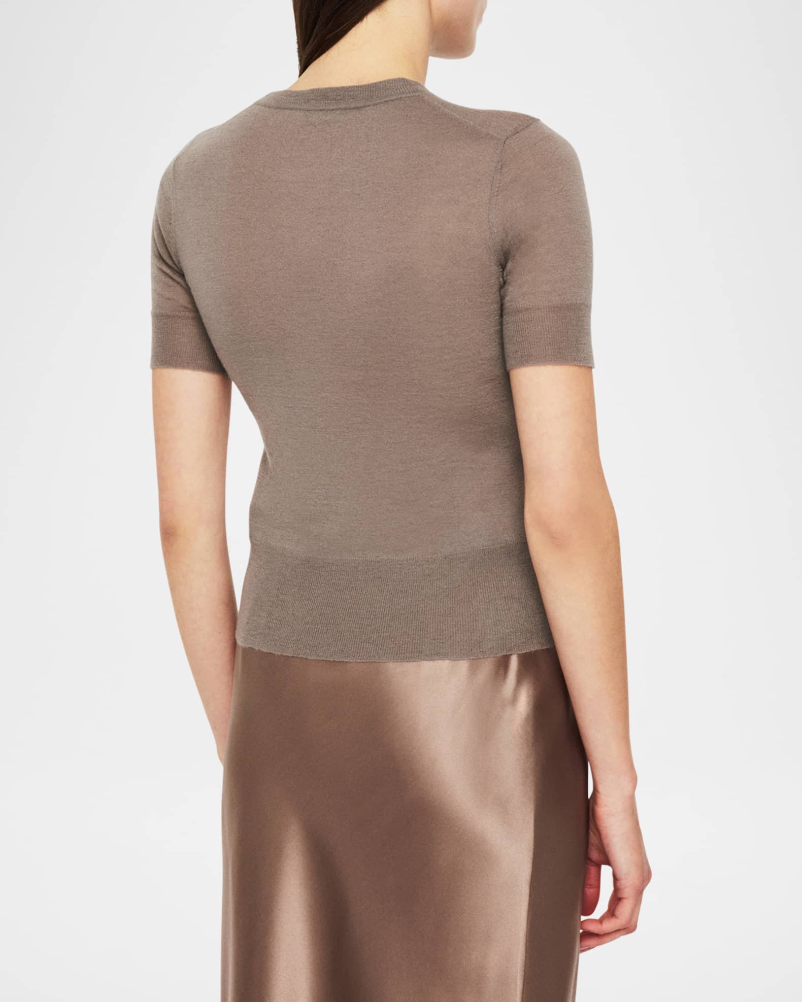 Joseph Cashair Semi-Sheer Cashmere Top | Neiman Marcus