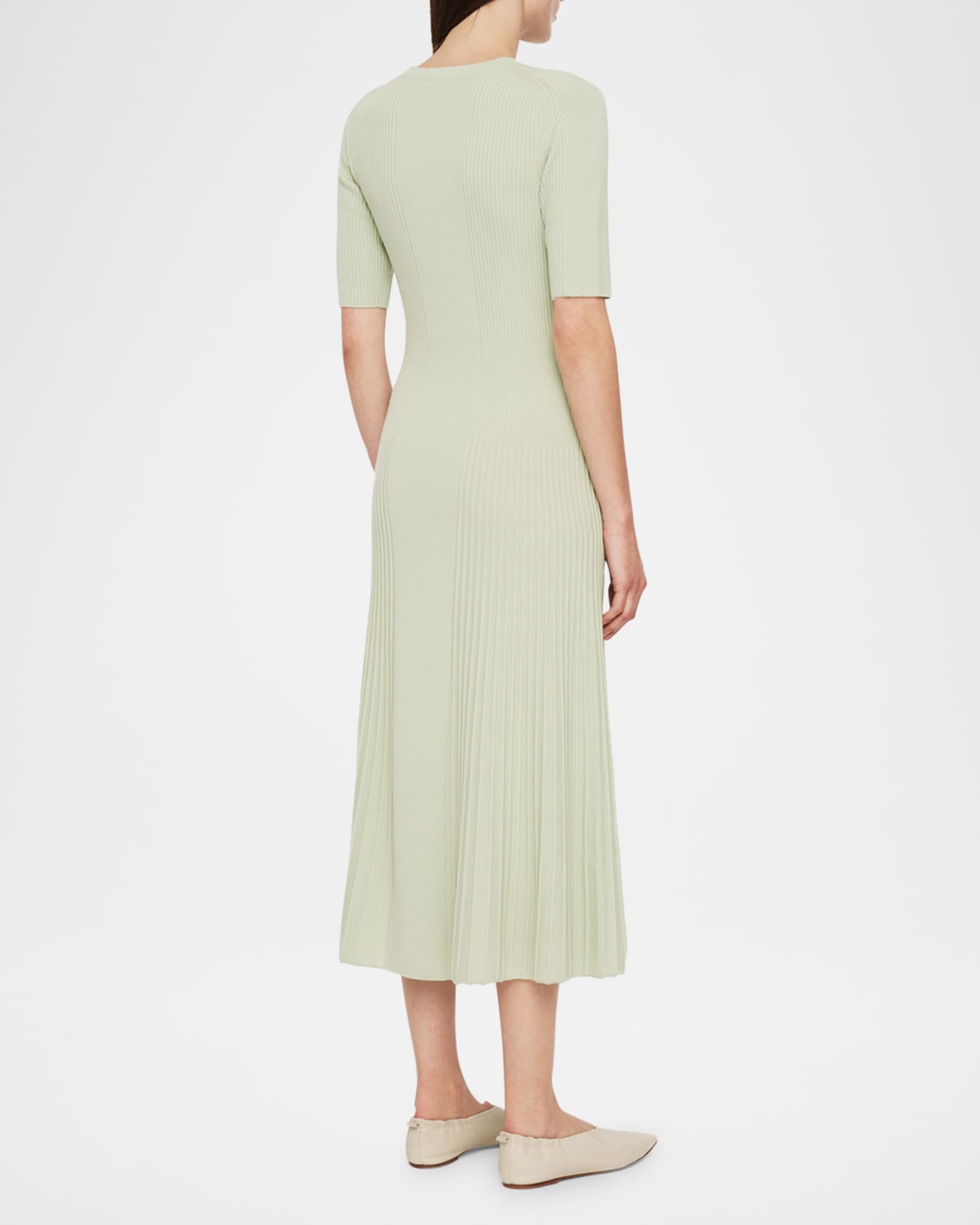 Joseph Ribbed Merino Wool Midi Sweater Dress | Neiman Marcus