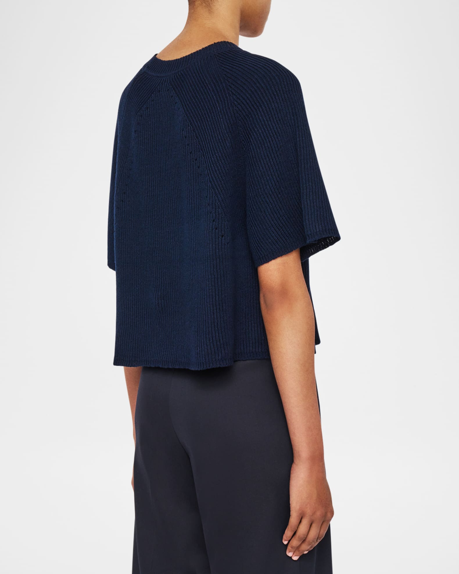 Joseph Ribbed Raglan-Sleeve Top | Neiman Marcus