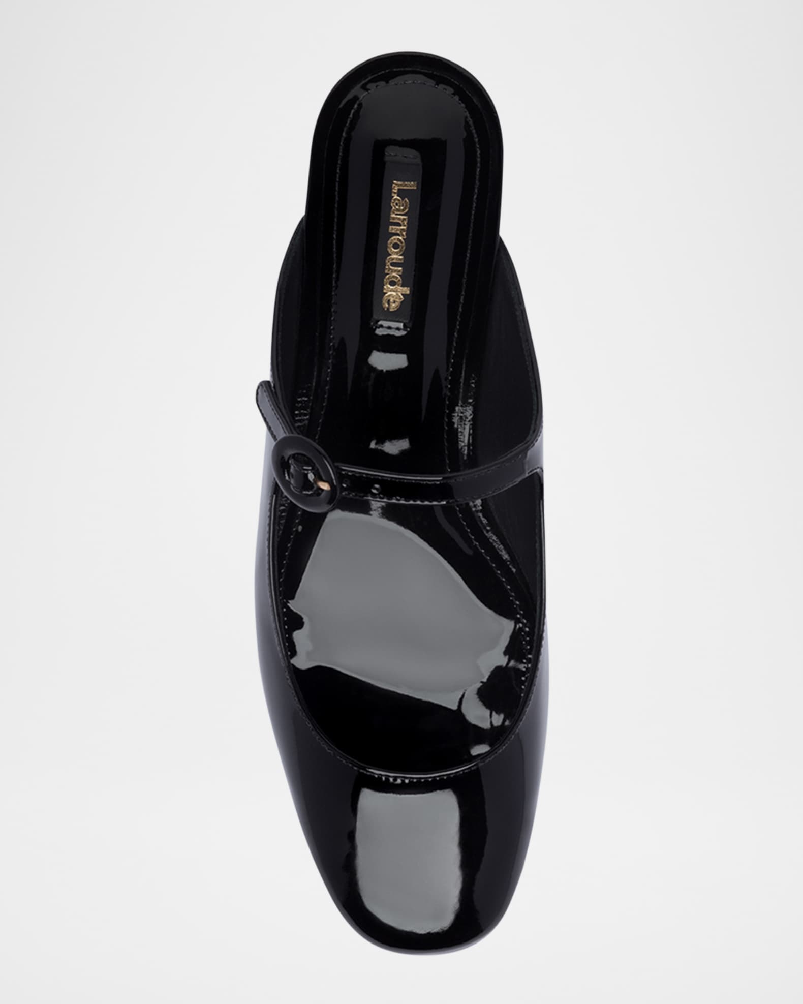 Larroude Blair Patent Mary Jane Ballerina Mules | Neiman Marcus