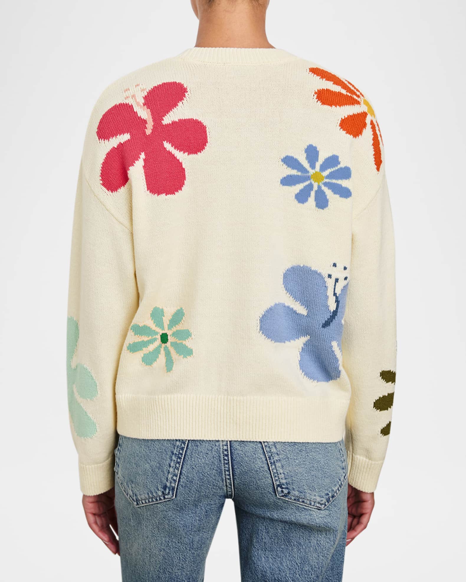 Rails Zoey Floral Crewneck Sweater | Neiman Marcus