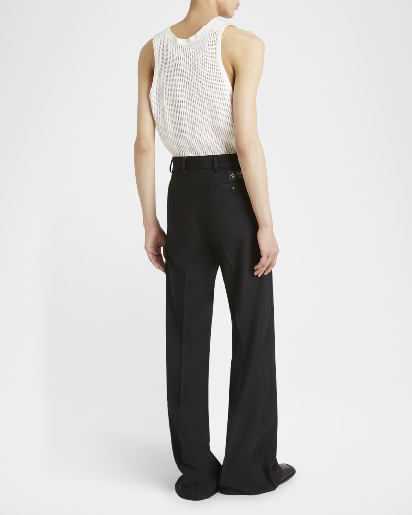 Amiri Men's Creased Wool Flare Pants | Neiman Marcus