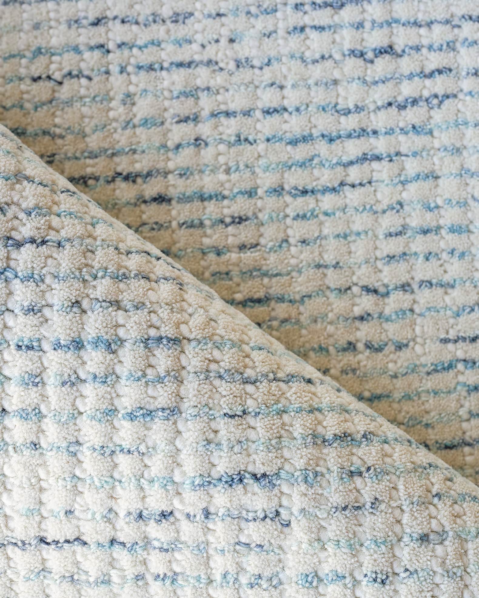 Exquisite Rugs Key West Hand-Tufted Ivory/Blue Rug, 8' x 10' | Neiman ...