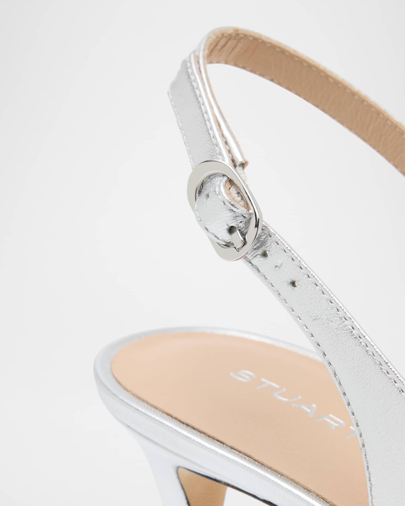 Stuart Weitzman Stuart Metallic Slingback Pumps | Neiman Marcus