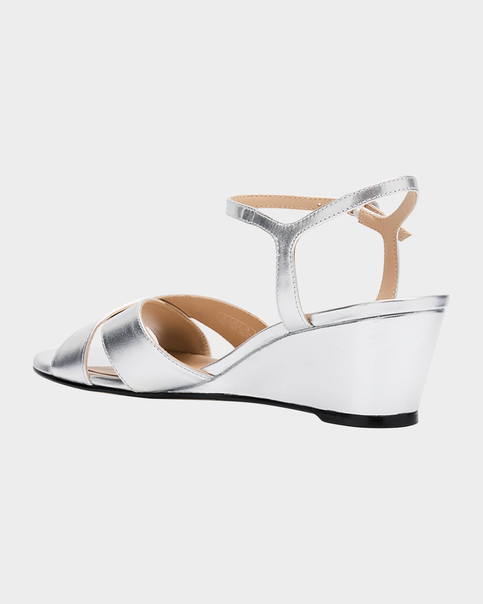 Stuart Weitzman Dayna Metallic Crisscross Wedge Sandals | Neiman Marcus