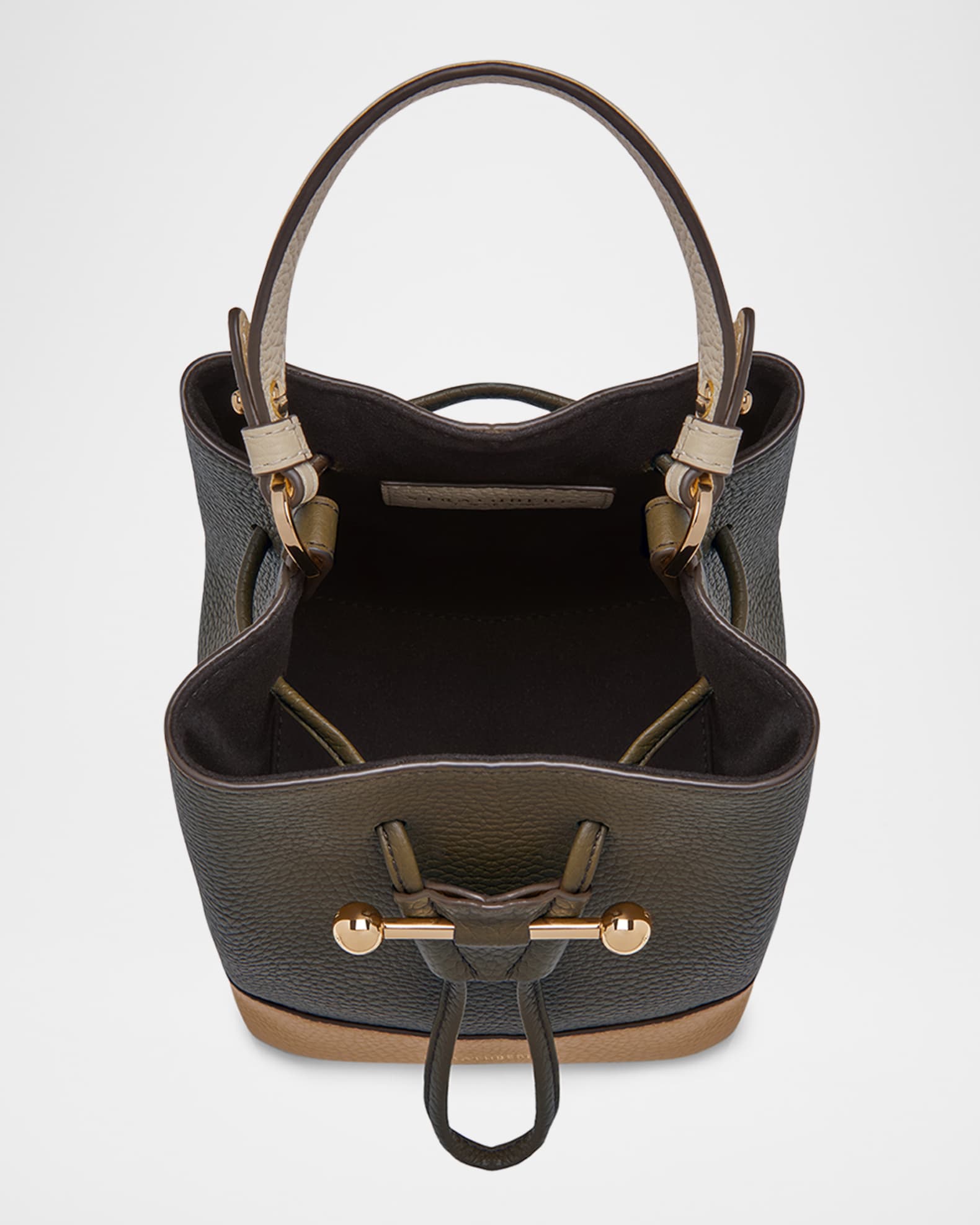 STRATHBERRY Osette Tri Drawstring Leather Crossbody Bag | Neiman Marcus