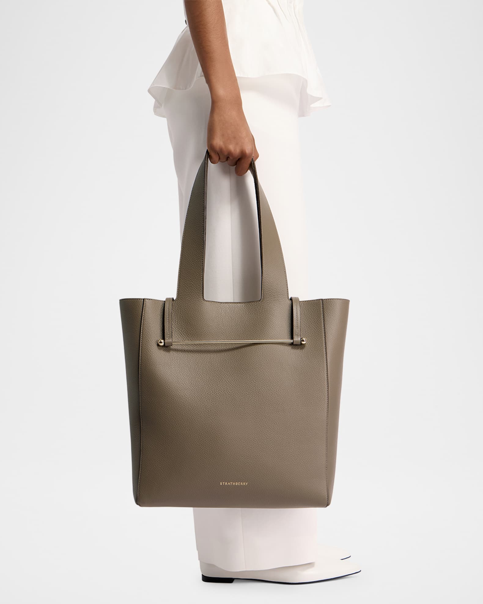 Melody Grained Leather Tote Bag | Neiman Marcus