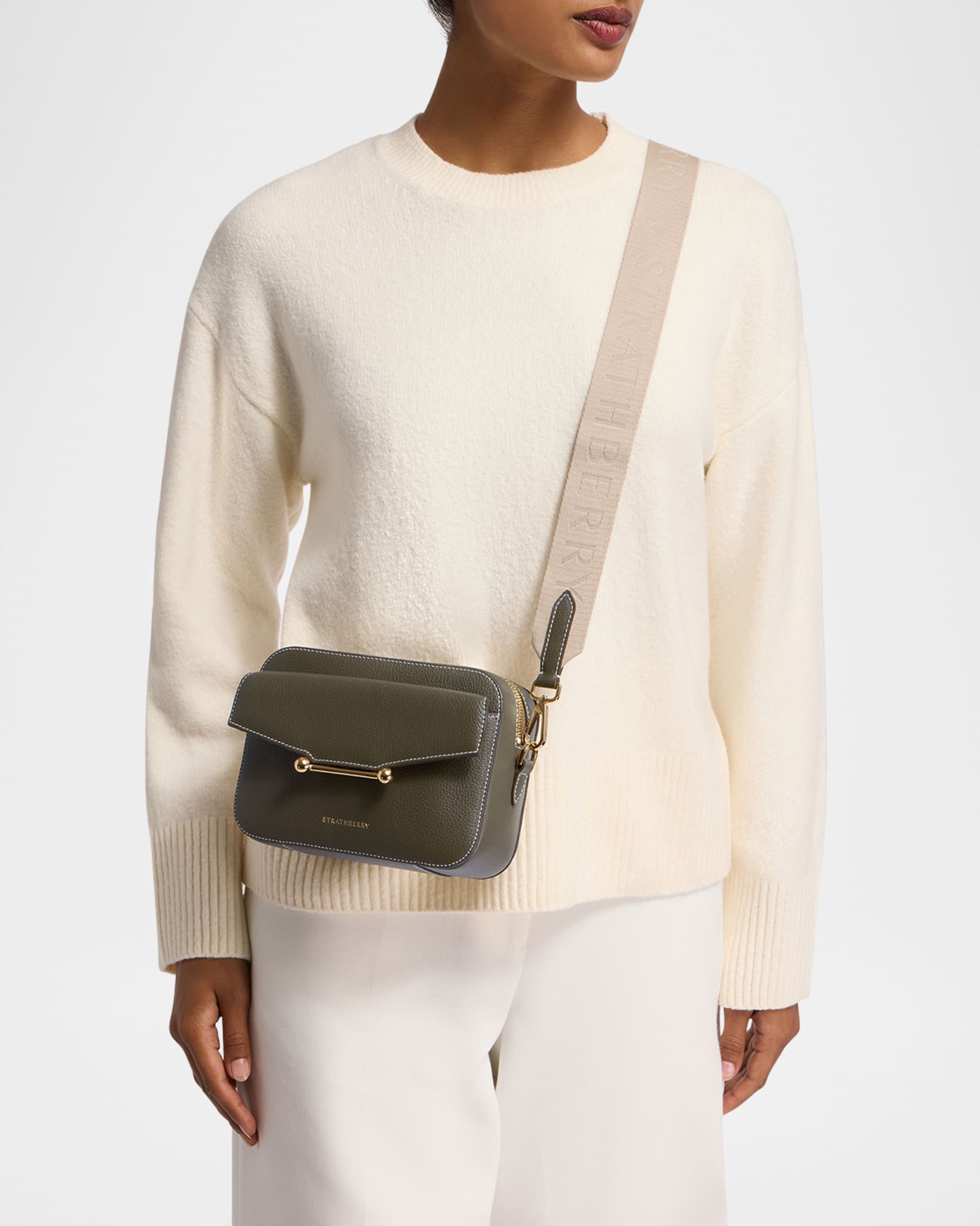 STRATHBERRY Mosaic Leather Crossbody Bag | Neiman Marcus