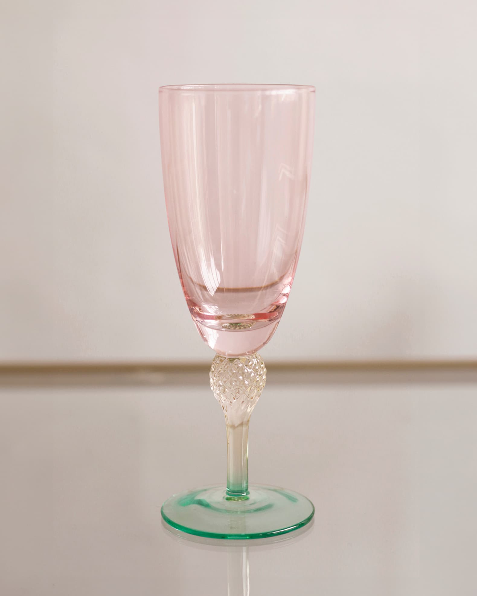 Beatriz Ball Aquarelle 8 oz. Flutes, Set of 4 | Neiman Marcus