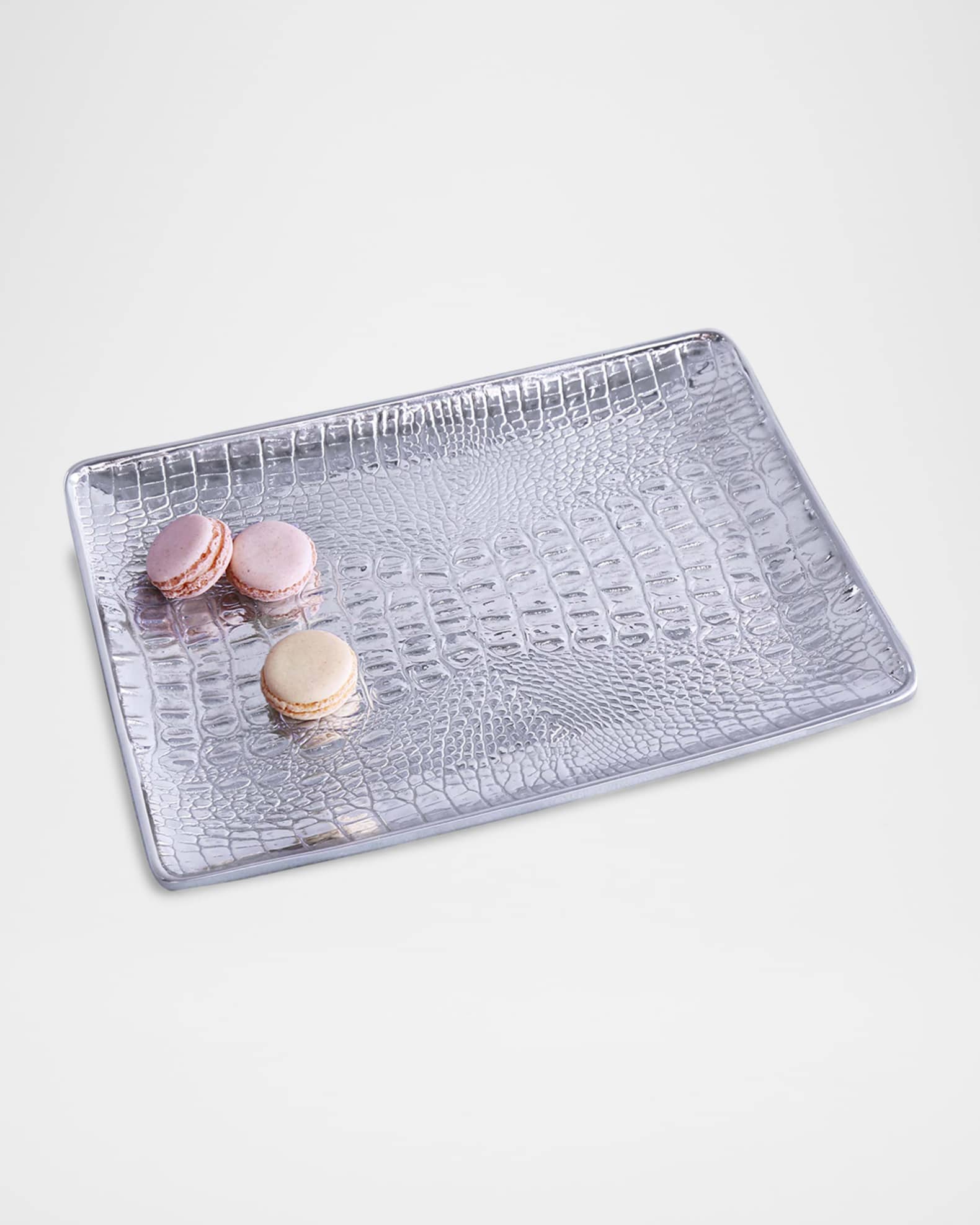 Beatriz Ball Pieles Croc Medium Tray | Neiman Marcus