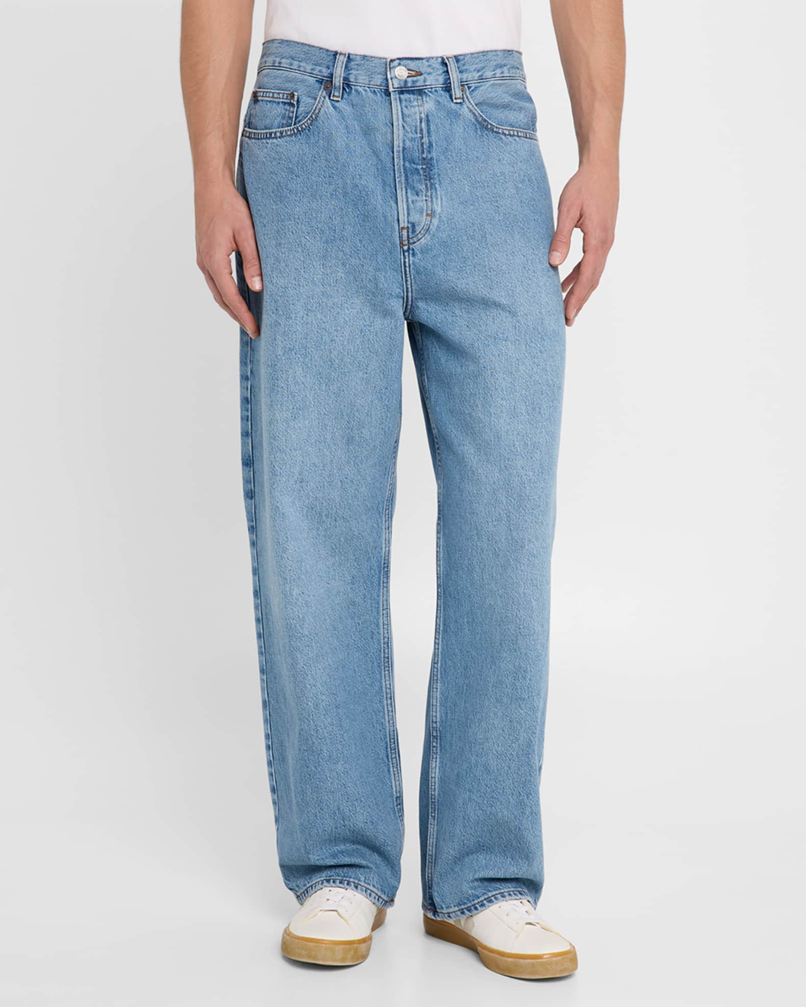 FRAME Men's Baggy Rigid Denim Jeans | Neiman Marcus