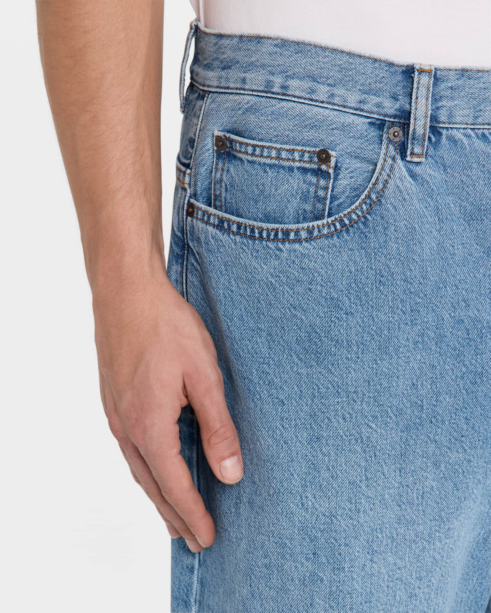 FRAME Men's Baggy Rigid Denim Jeans | Neiman Marcus