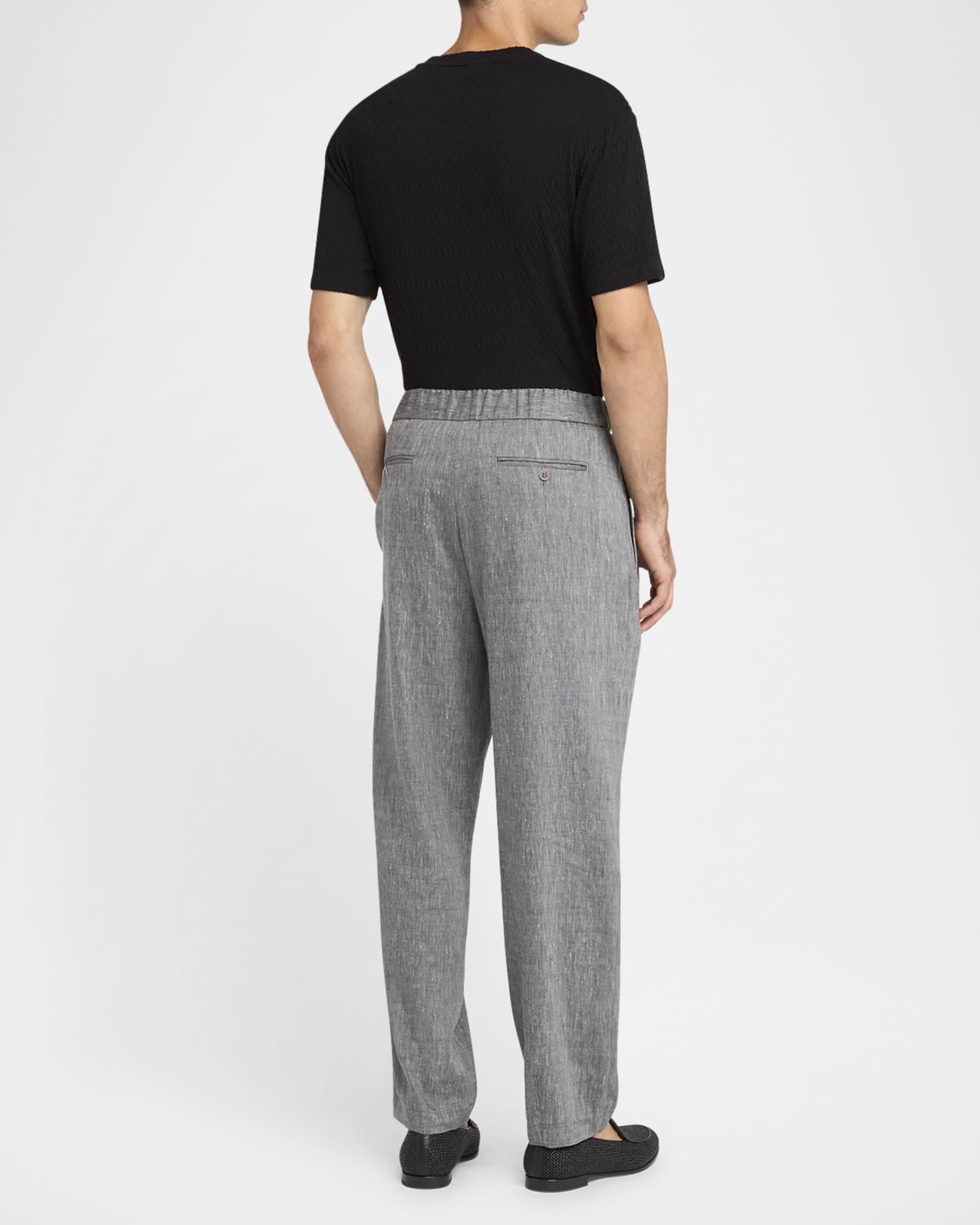 Giorgio Armani Men's Raised Chevron T-Shirt | Neiman Marcus