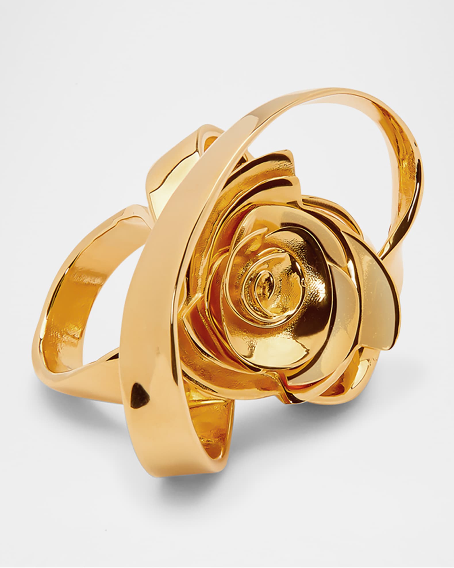 Oscar de la Renta Geometric Rose Ring | Neiman Marcus