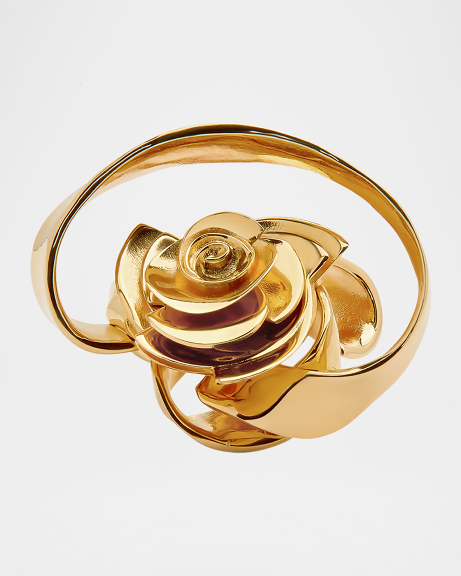 Oscar de la Renta Geometric Rose Ring | Neiman Marcus