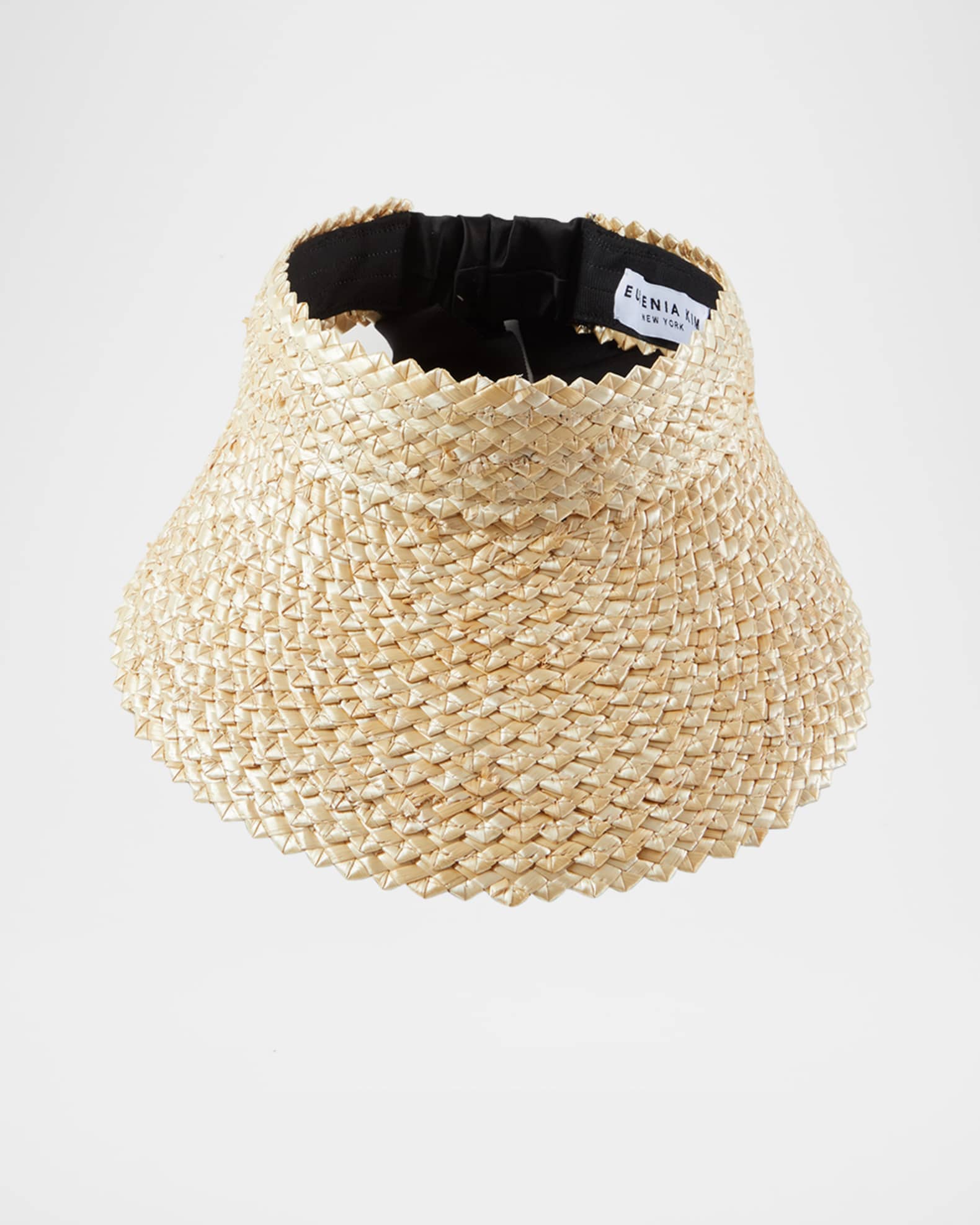 Eugenia Kim Ricky Braided Straw Visor | Neiman Marcus