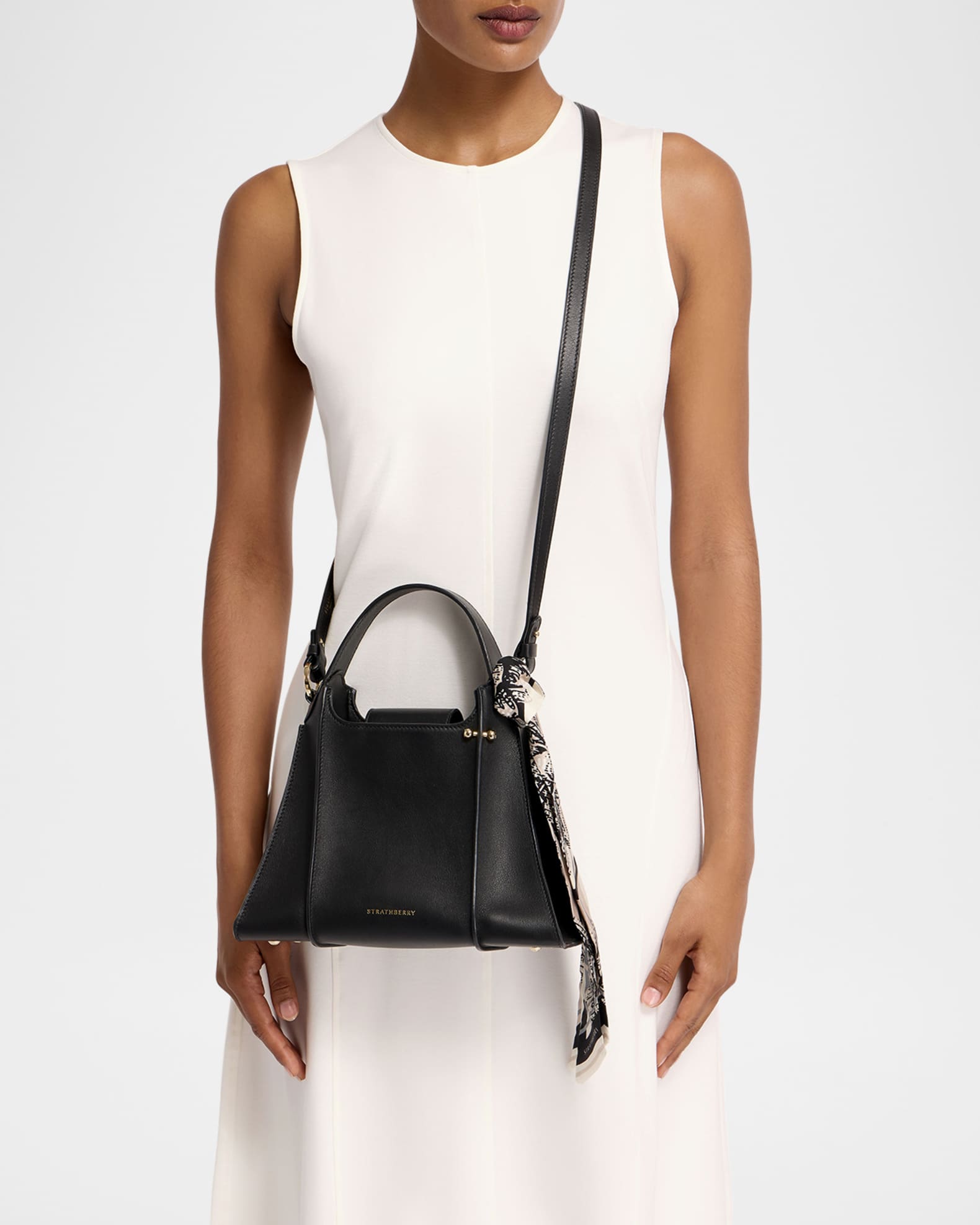 Arkshell Leather Top-Handle Bag | Neiman Marcus