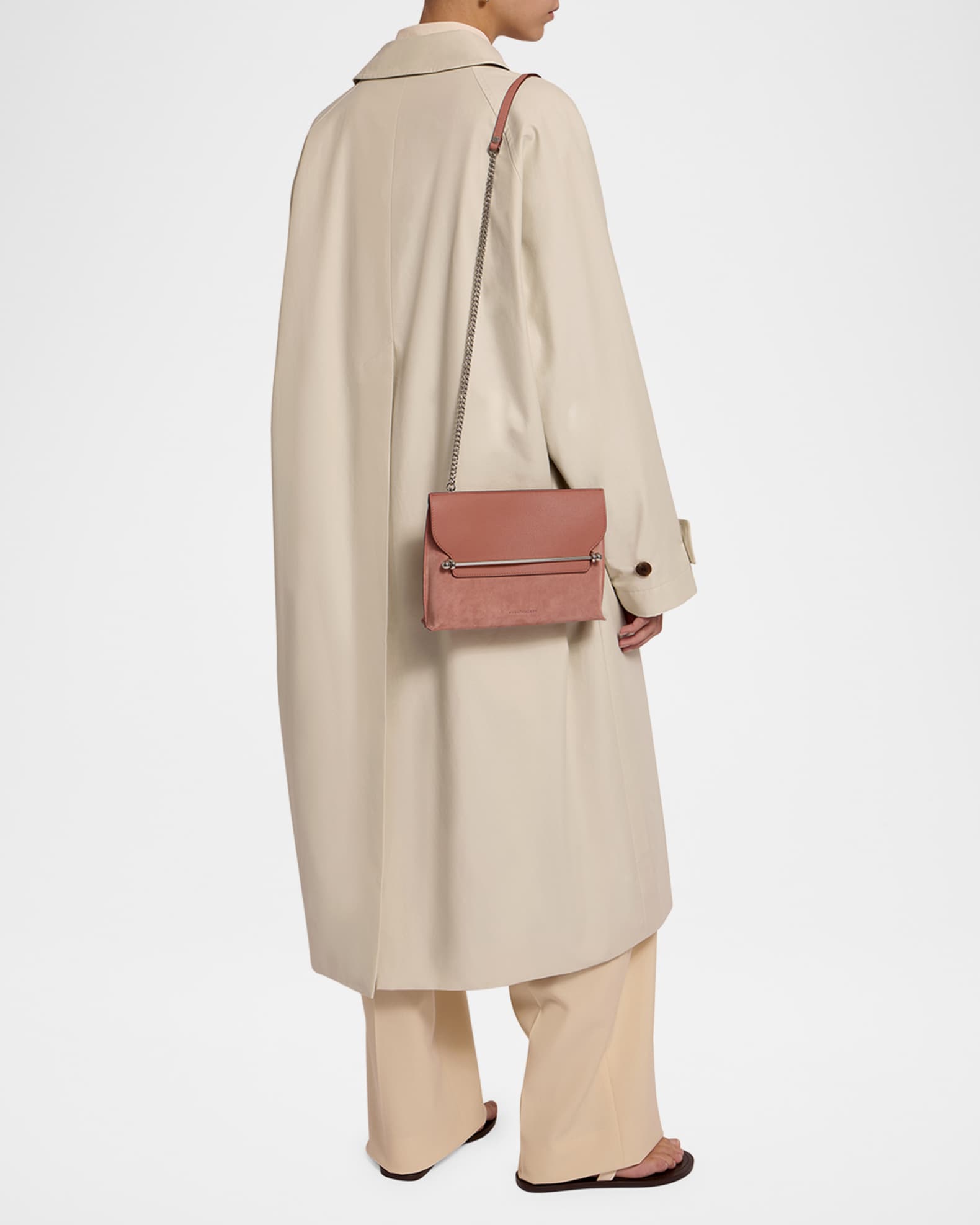 STRATHBERRY Stylist Suede and Leather Crossbody Bag | Neiman Marcus