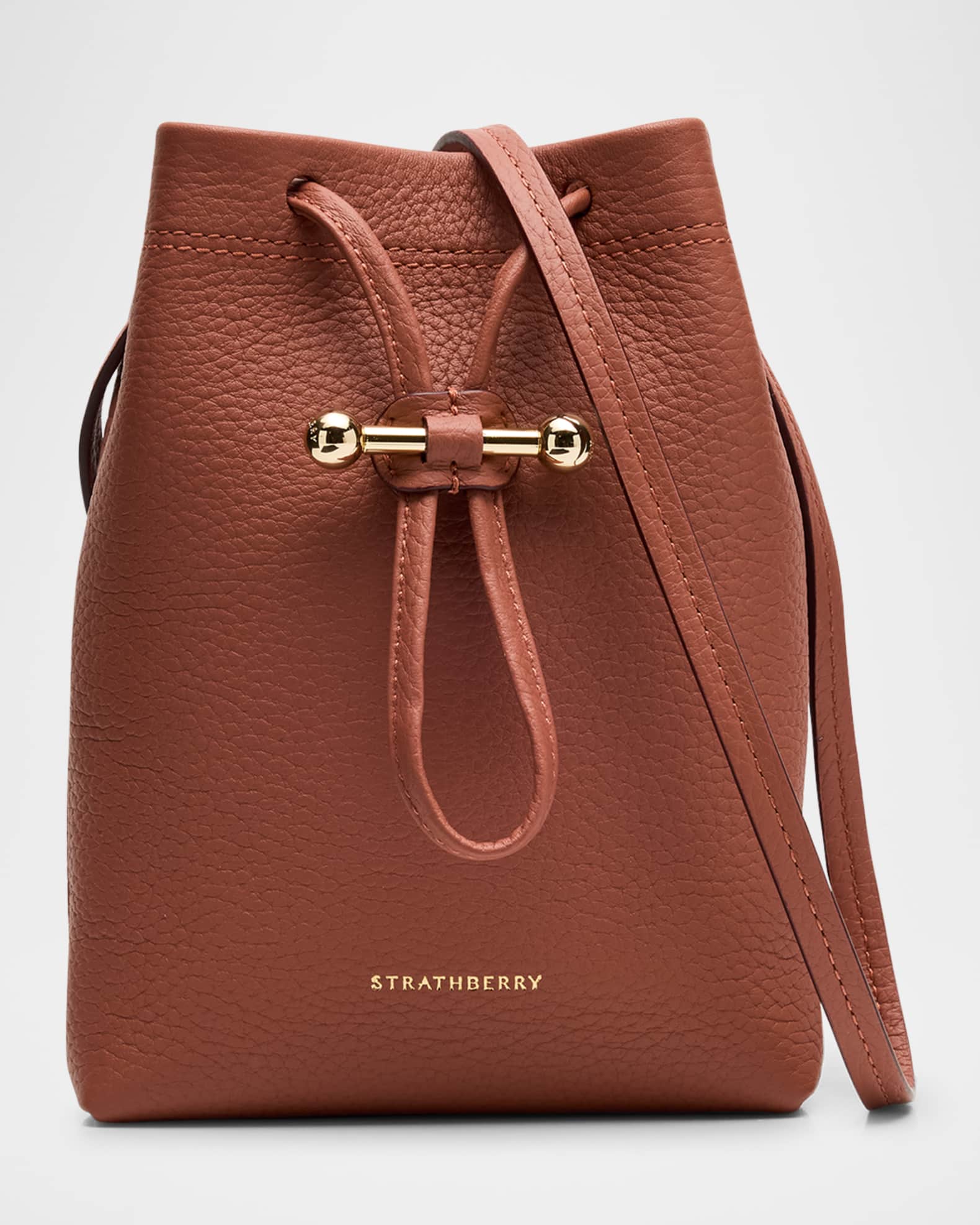 STRATHBERRY Osette Large Leather Crossbody Pouch | Neiman Marcus
