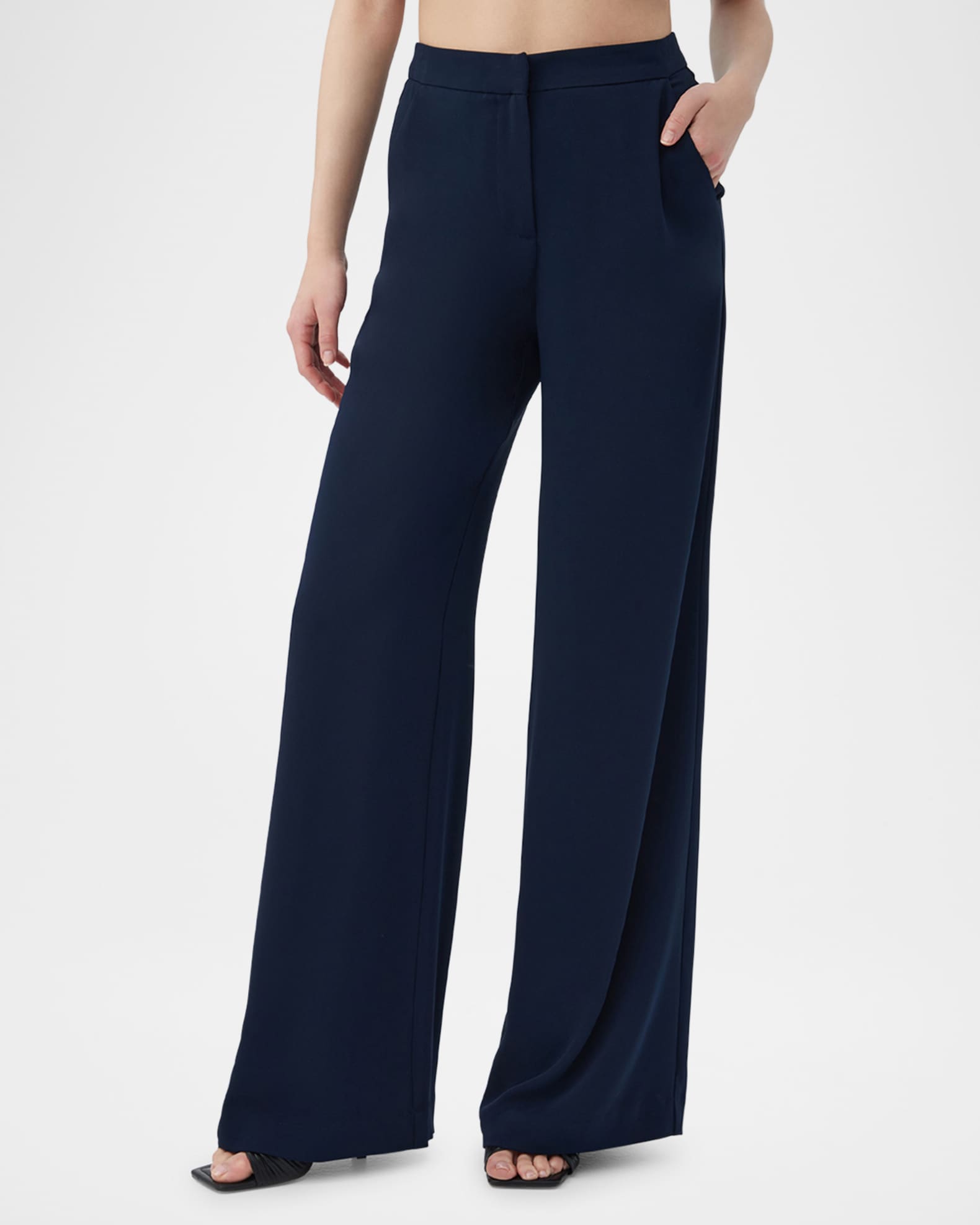 Trina Turk Verity 2 High-Rise Wide-Leg Pants | Neiman Marcus