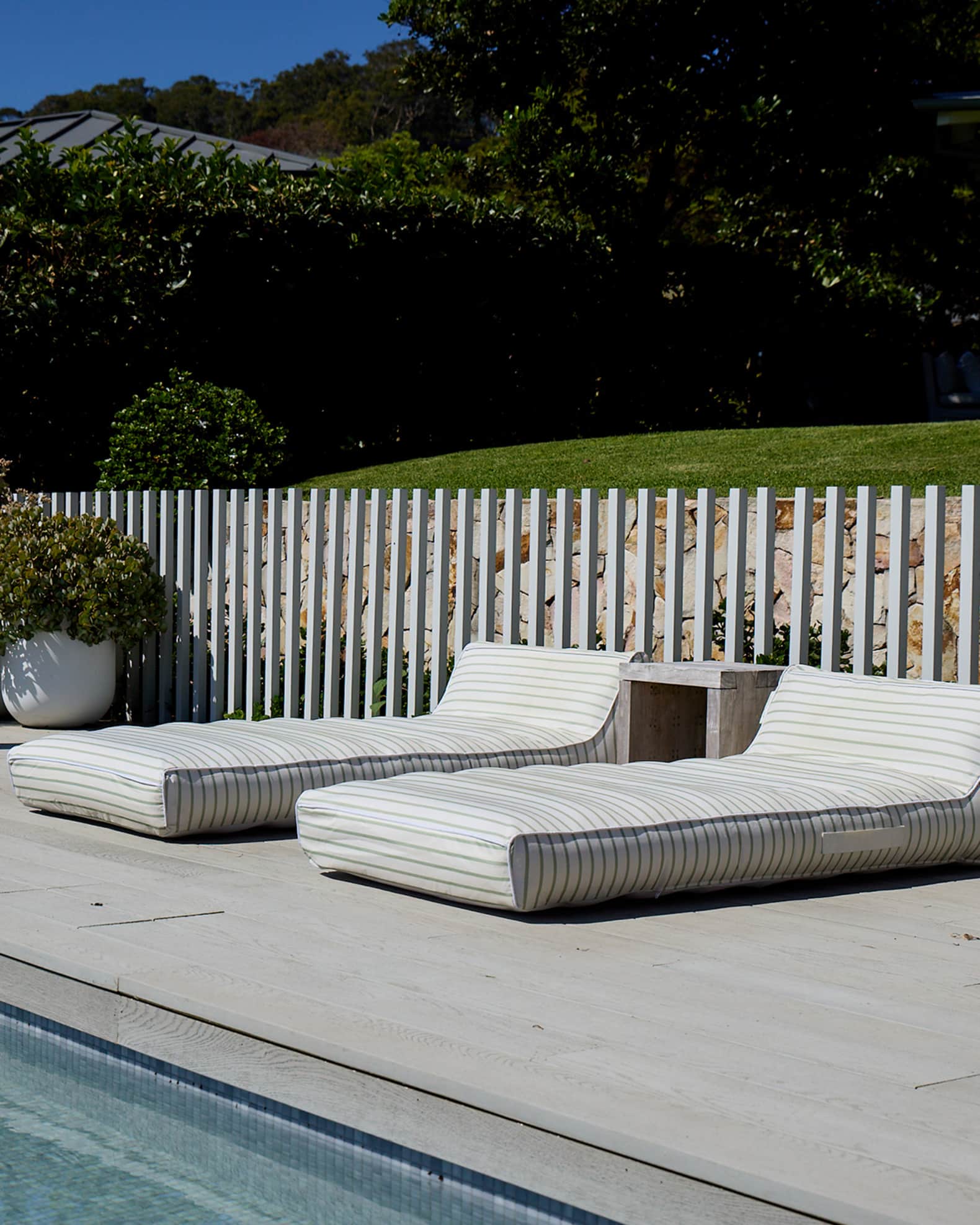 SUNNYLiFE Luxe Lie-On Inflatable Lounger | Neiman Marcus