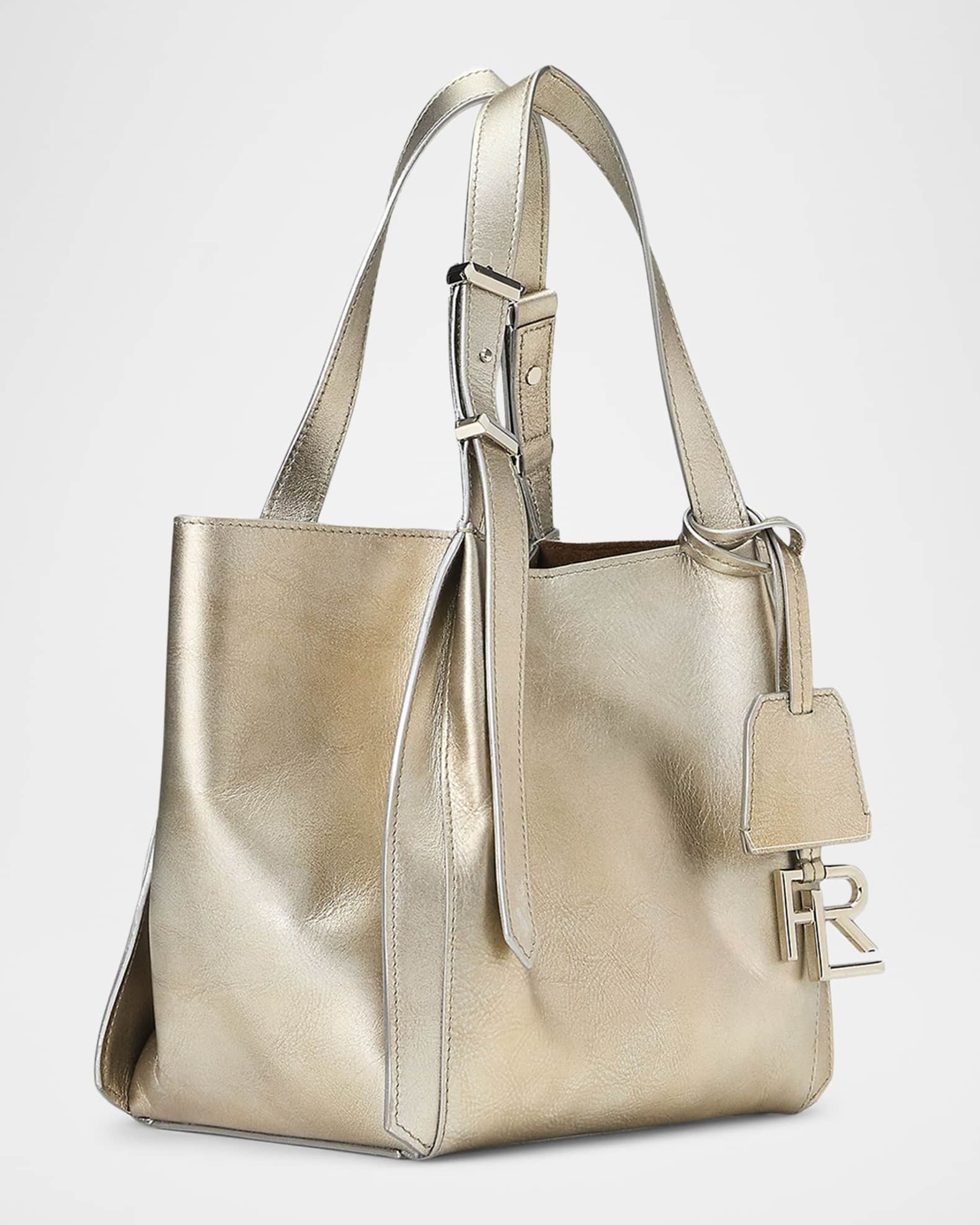Ralph Lauren Collection RL 888 Small Metallic Calfskin Tote Bag ...