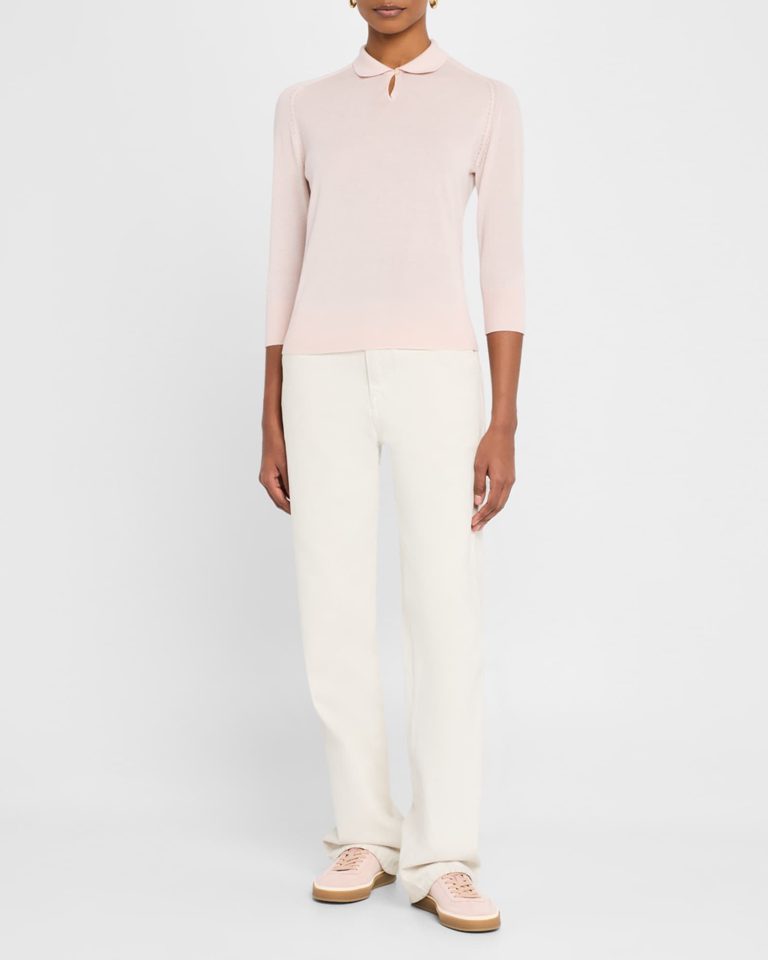 Loro Piana Polo Cashmere GG 18 Pullover | Neiman Marcus