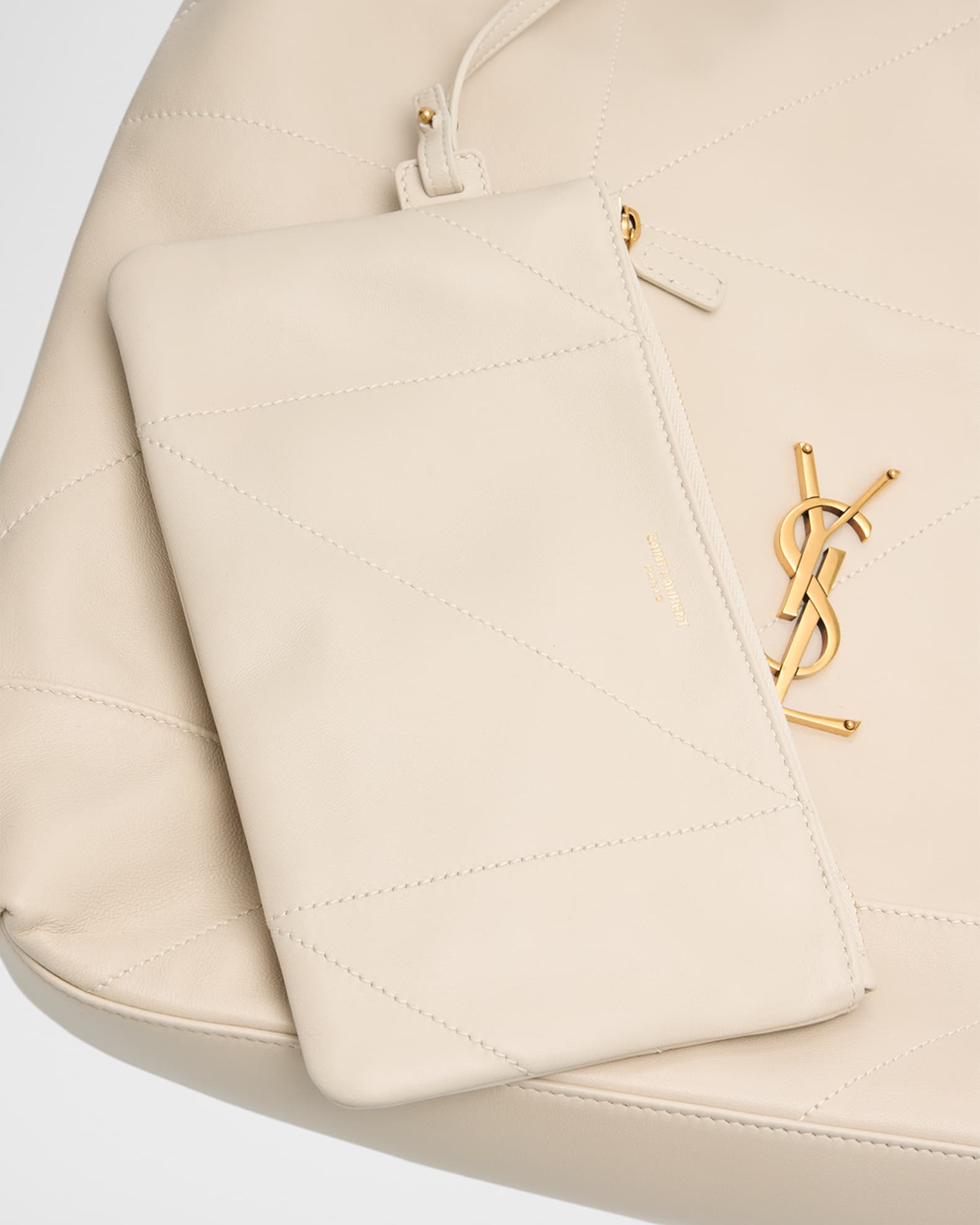 Saint Laurent Jamie Large Pochon YSL Shoulder Bag in Quilted Lambskin ...